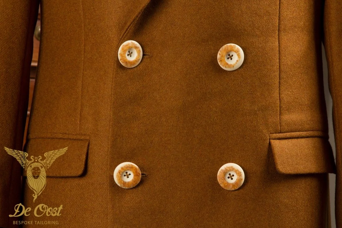 Vicuña Overcoat 6x2 Double Breasted Peak Lapel — De Oost Bespoke Tailoring