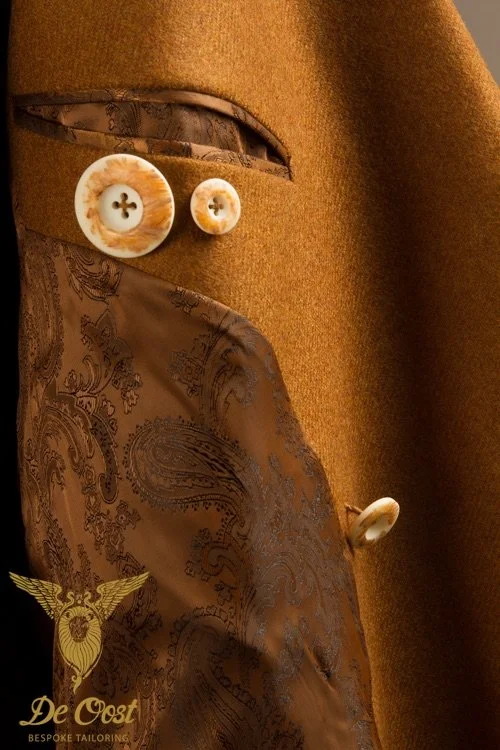 Vicuña Overcoat 6x2 Double Breasted Peak Lapel — De Oost Bespoke Tailoring