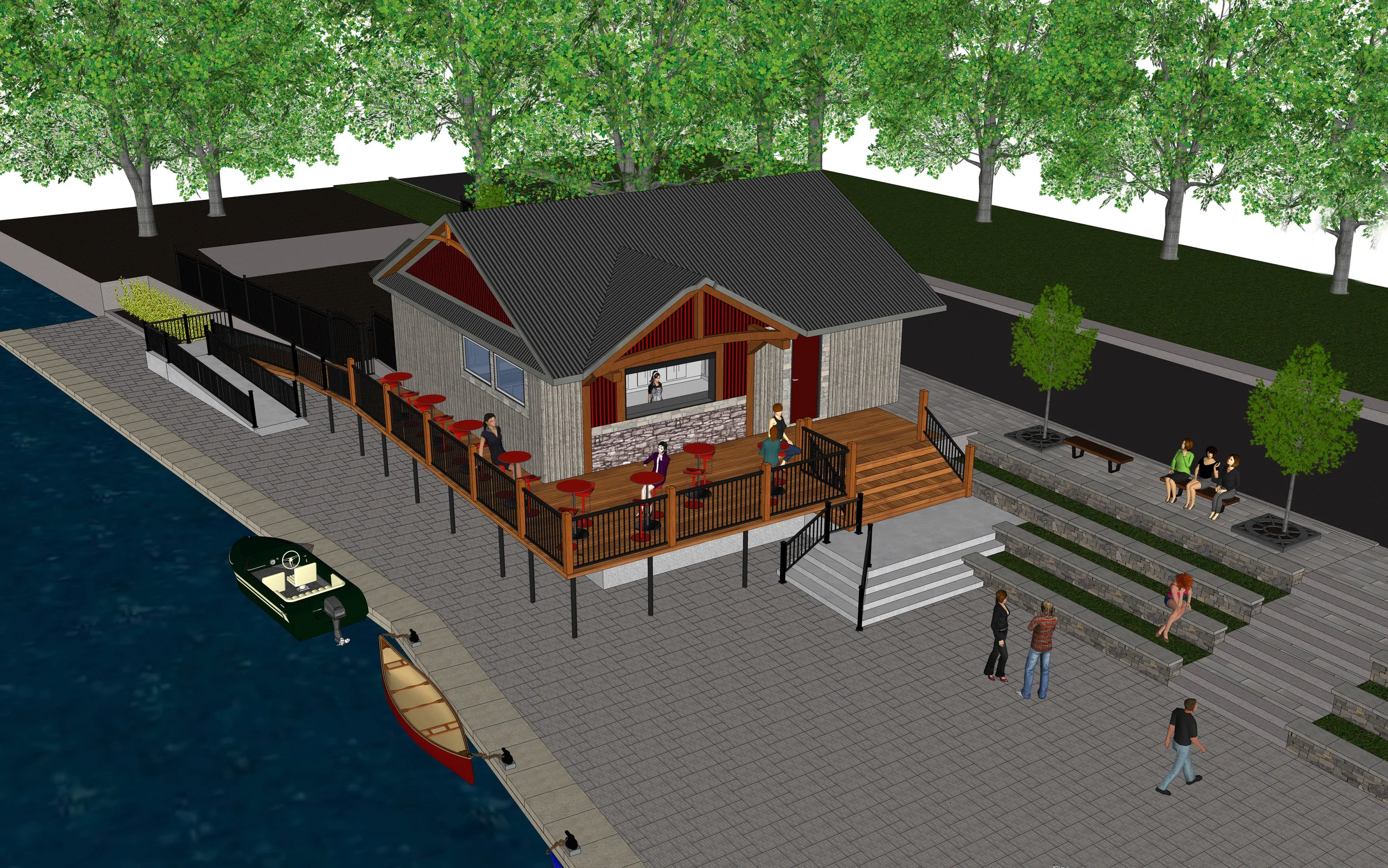 Perth’s old swimming pool redesign — North 44 Land Design Inc.