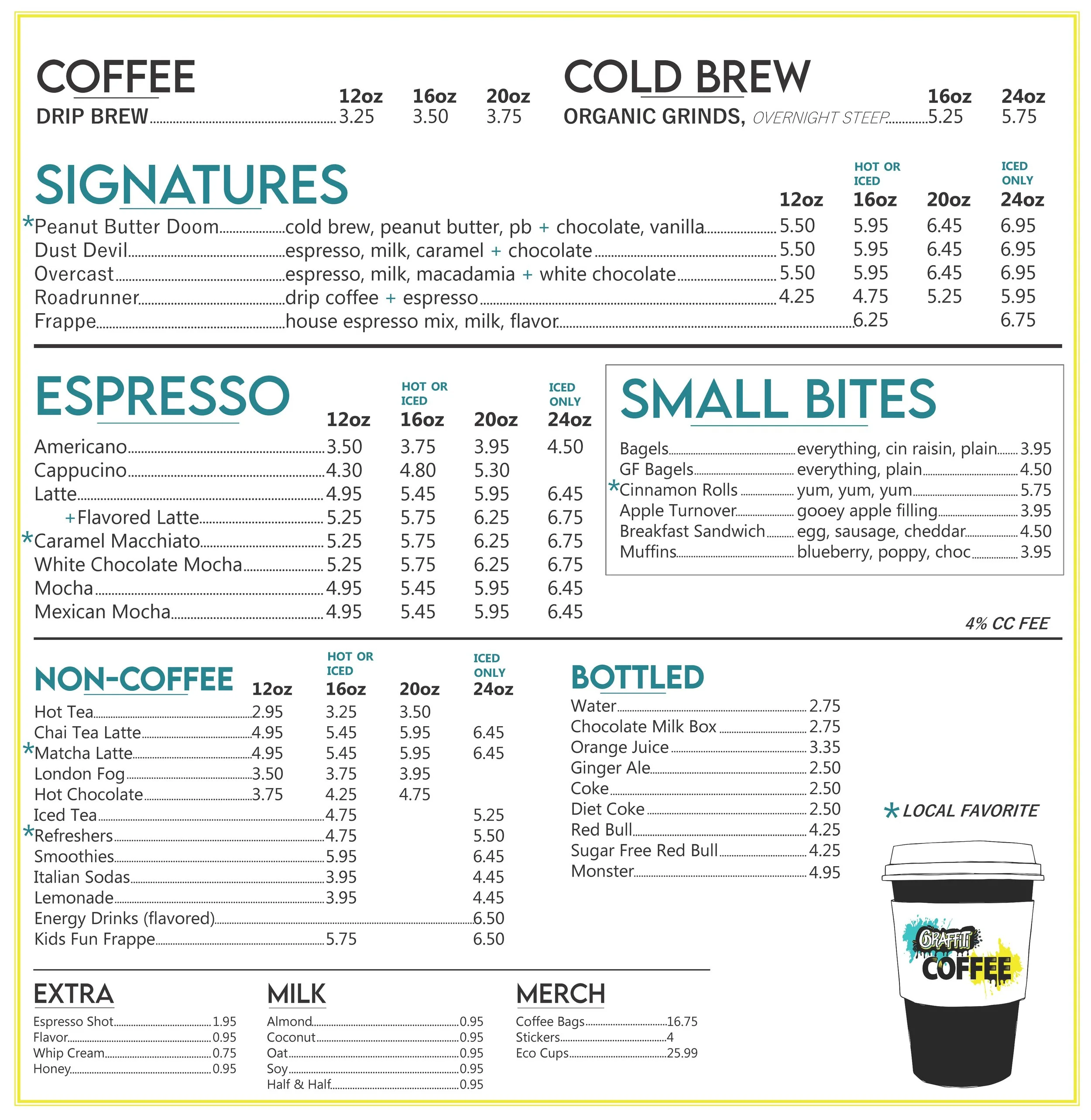 Menu — Graffiti Coffee