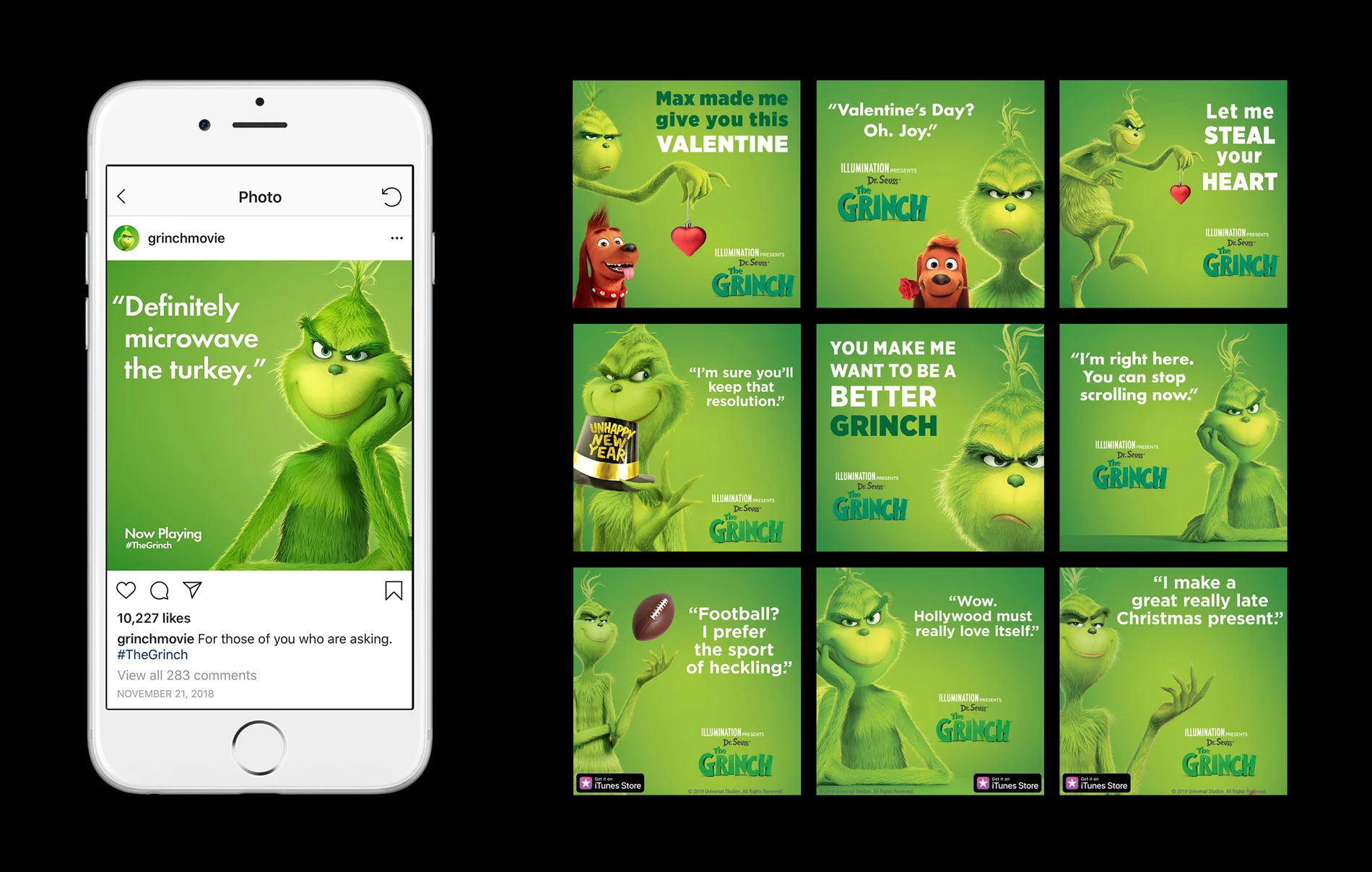 Copy of The Grinch: Social Media Campaign — Gnah Studios