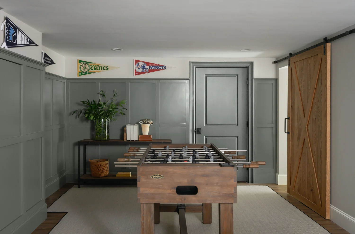 Gray Walls In Game Room Designs