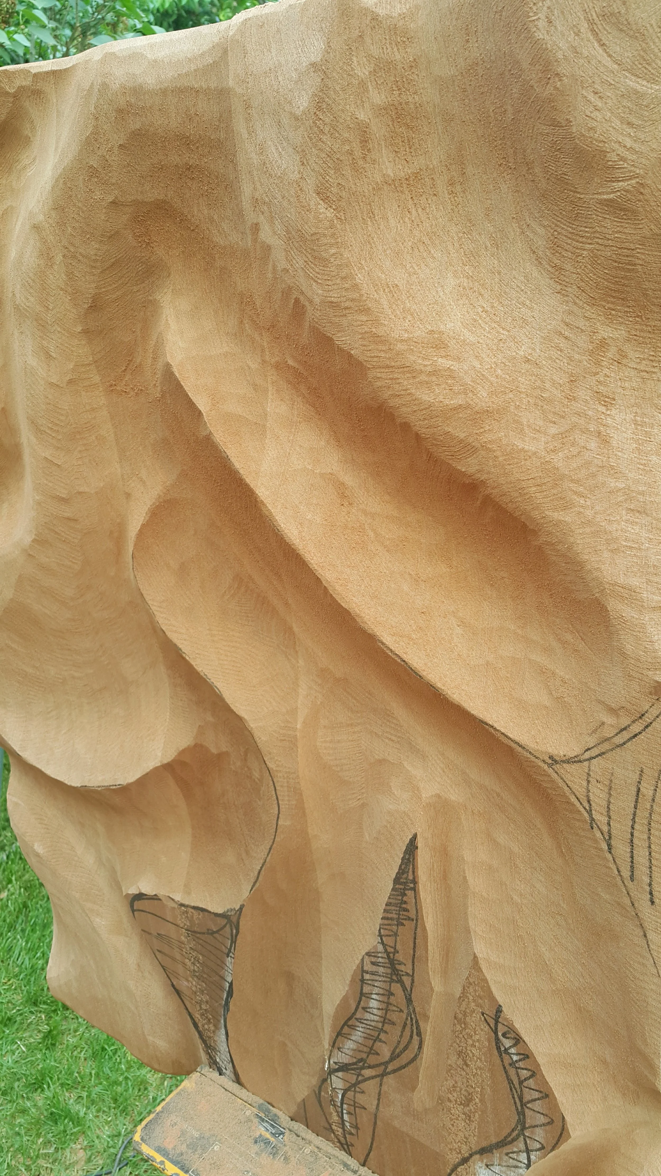 Tidal Drift II - Carved wall panels — Parfait Parquet