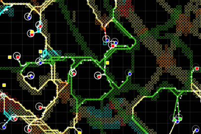 Computational Ants: Agent Based Visualization Technique with CDR OD Matrix — Interactive Simulation
