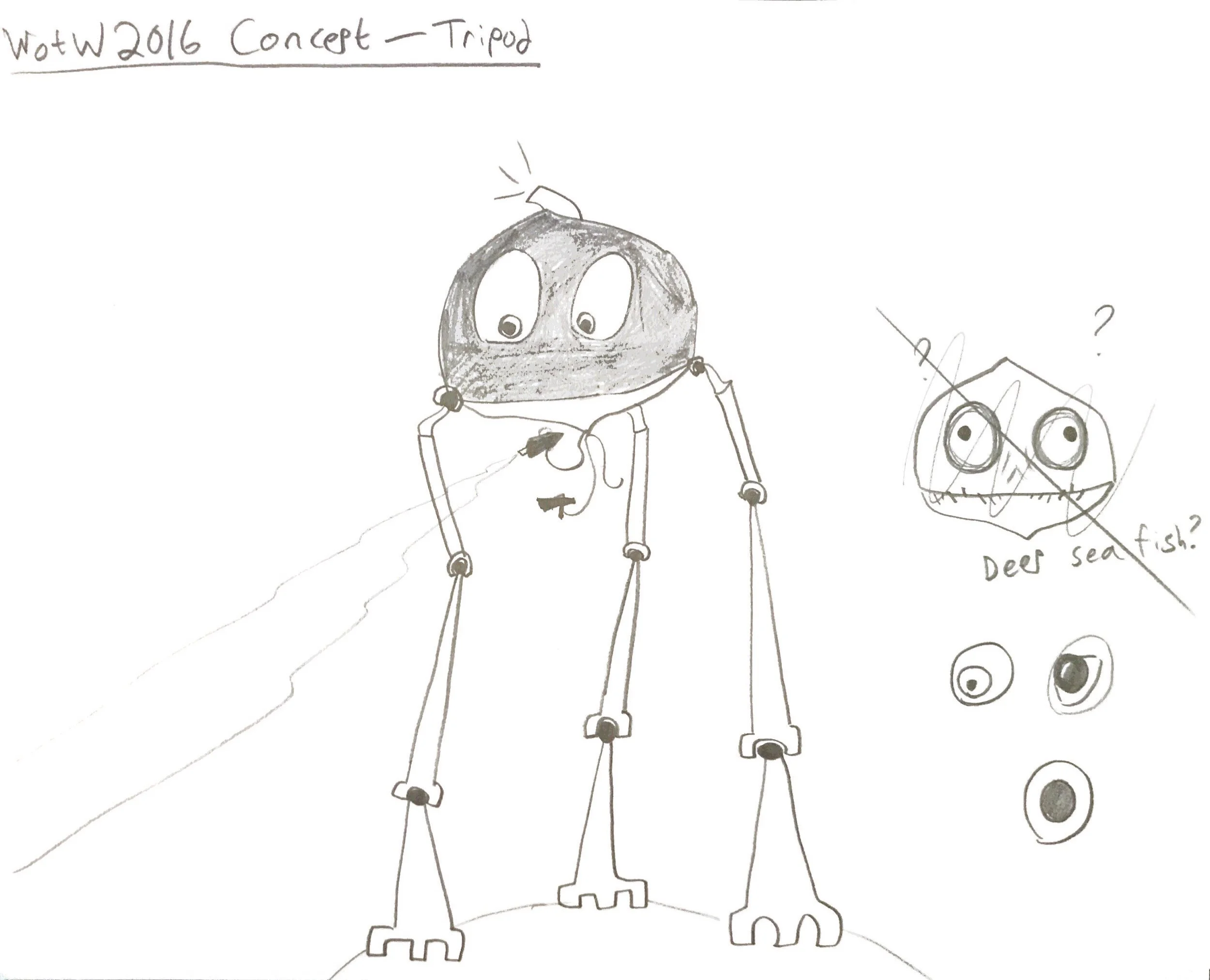 War Of The Worlds Tripod Drawing