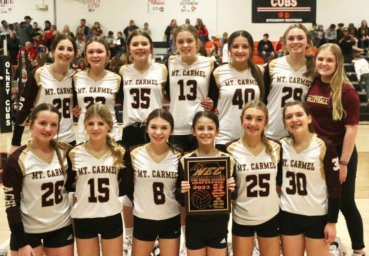 Mt. Carmel Volleyball Clinch Jr. NEC Titles For 7th And 8th Grade