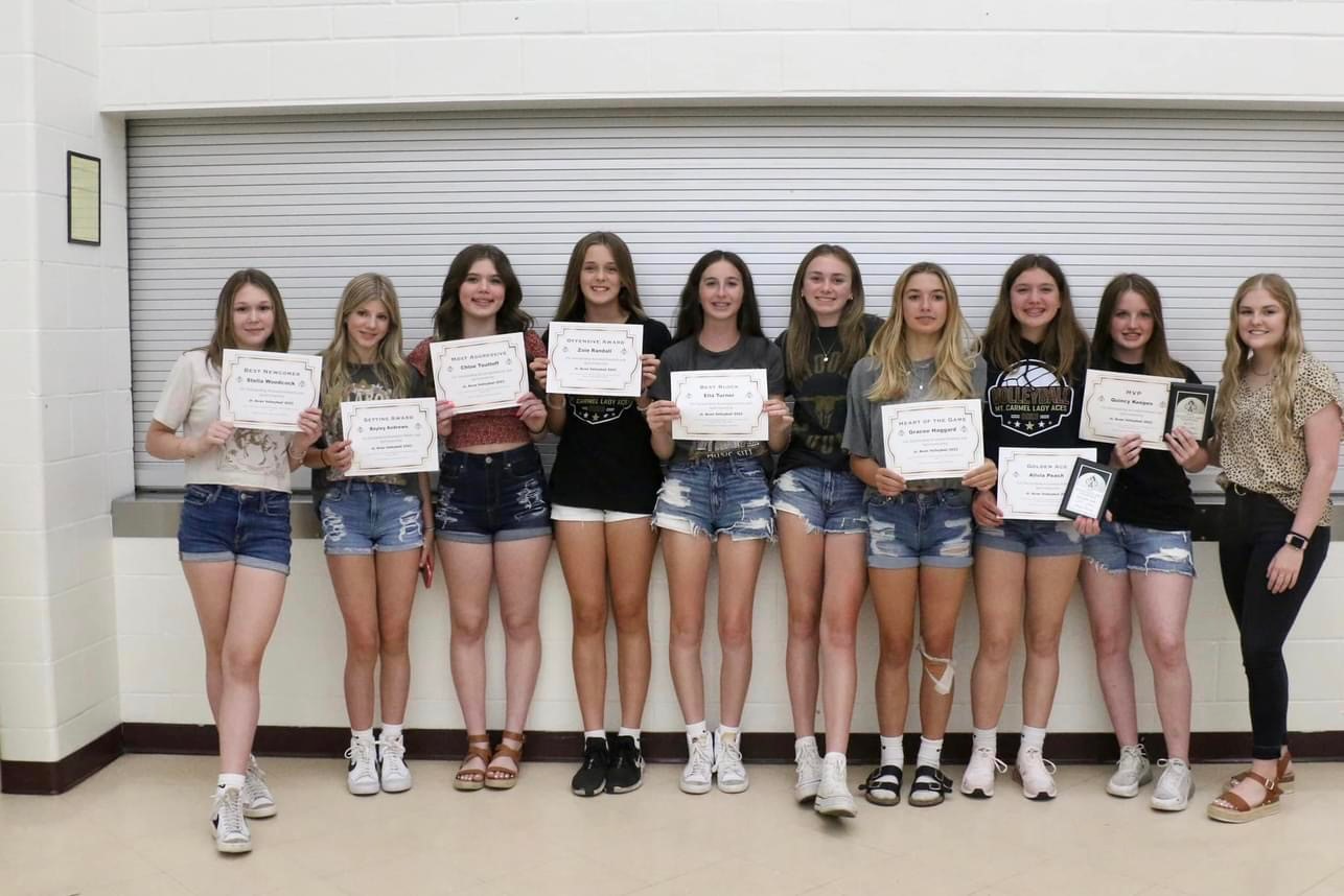 Mt. Carmel Jr High Volleyball Awards Banquet