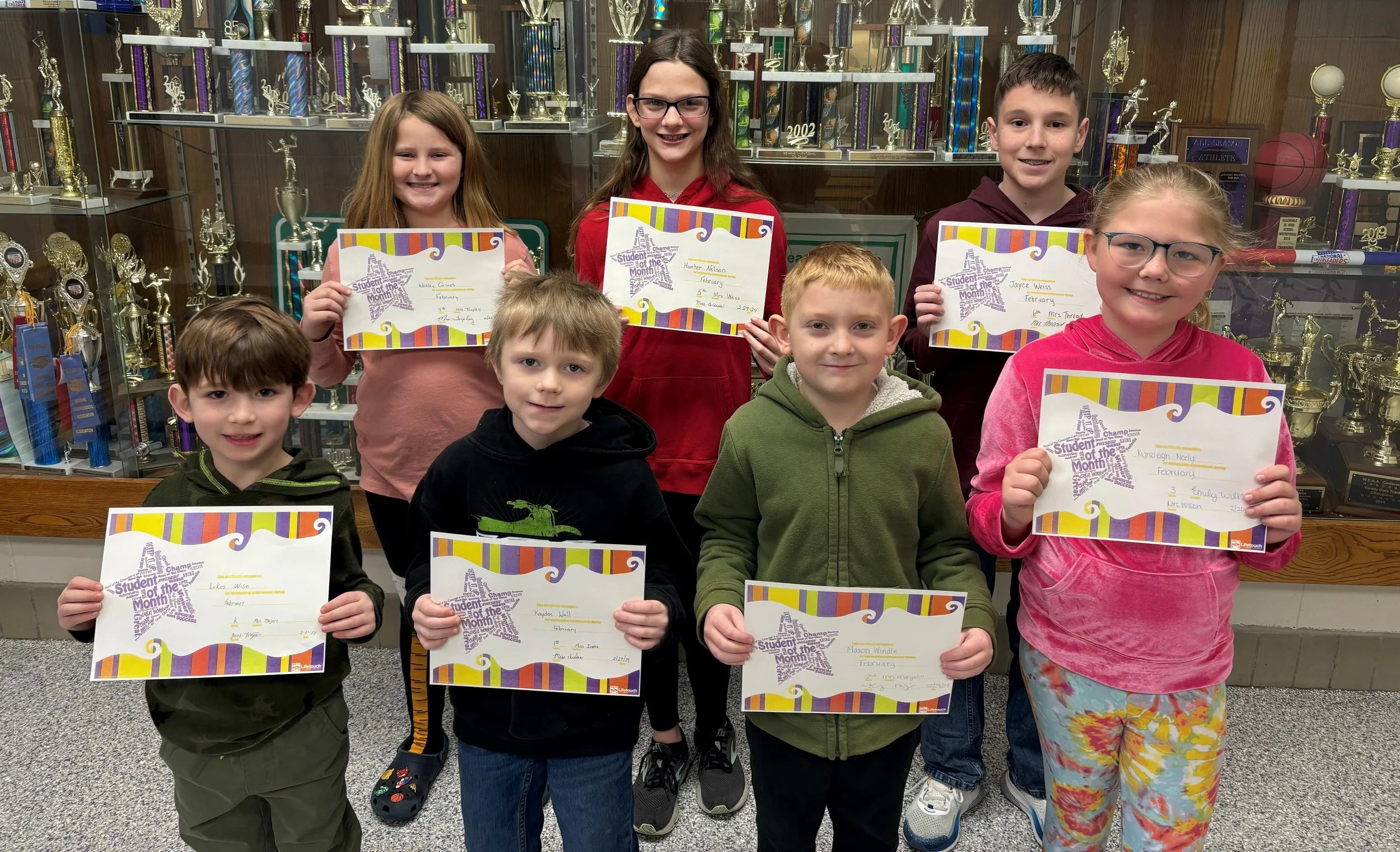 Allendale February Students of the Month