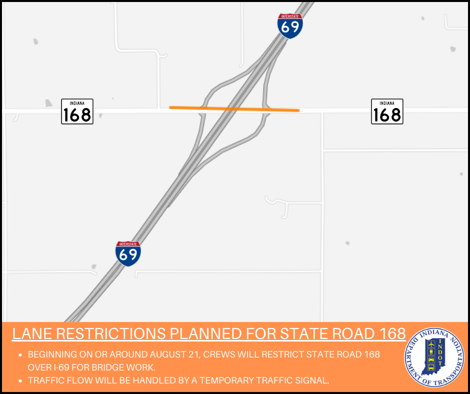 Lane restrictions planned for State Road 168