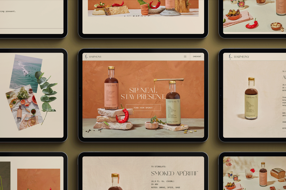 Harmony | Non-Alcoholic Beverage Packaging, Brand Identity and Website ...