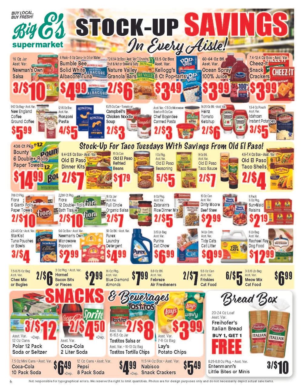 Weekly Ad — Big E's Supermarket