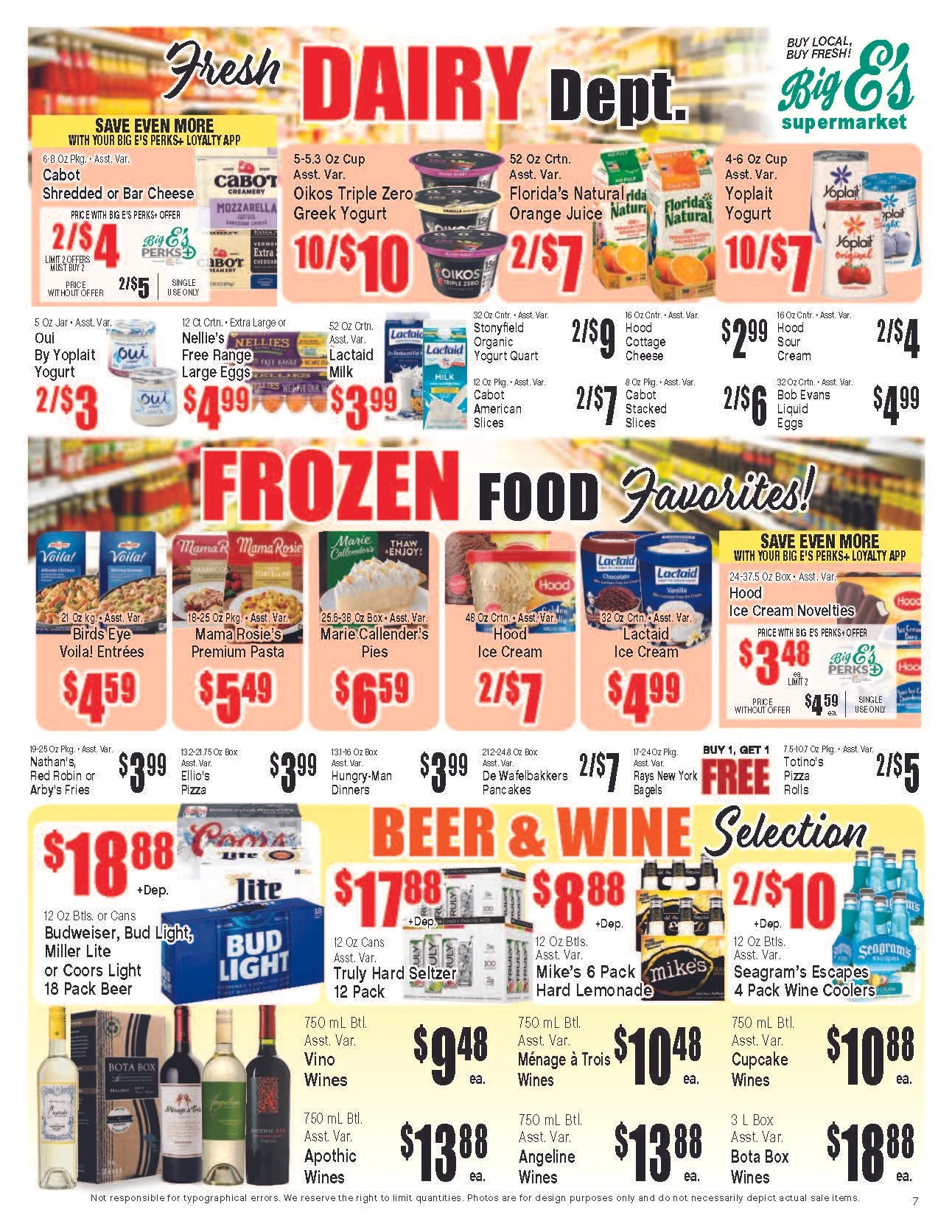 Weekly Ad — Big E's Supermarket