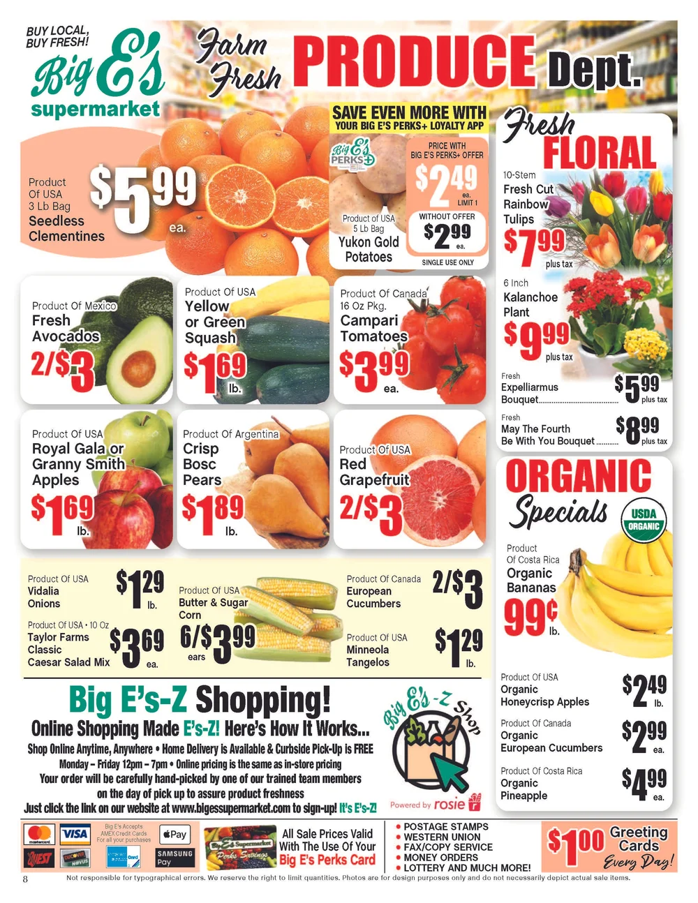 Weekly Ad — Big E's Supermarket