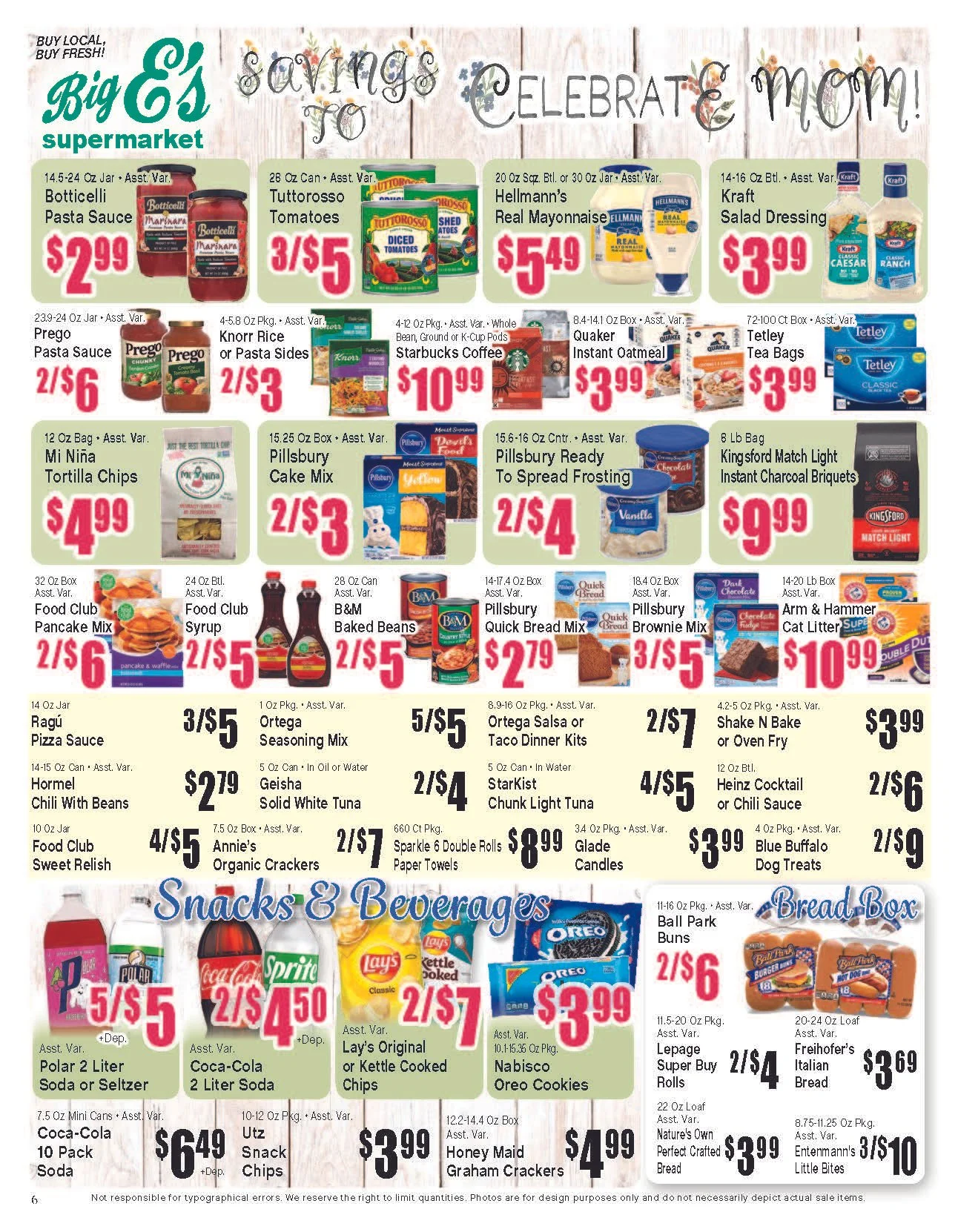 Weekly Ad — Big E's Supermarket