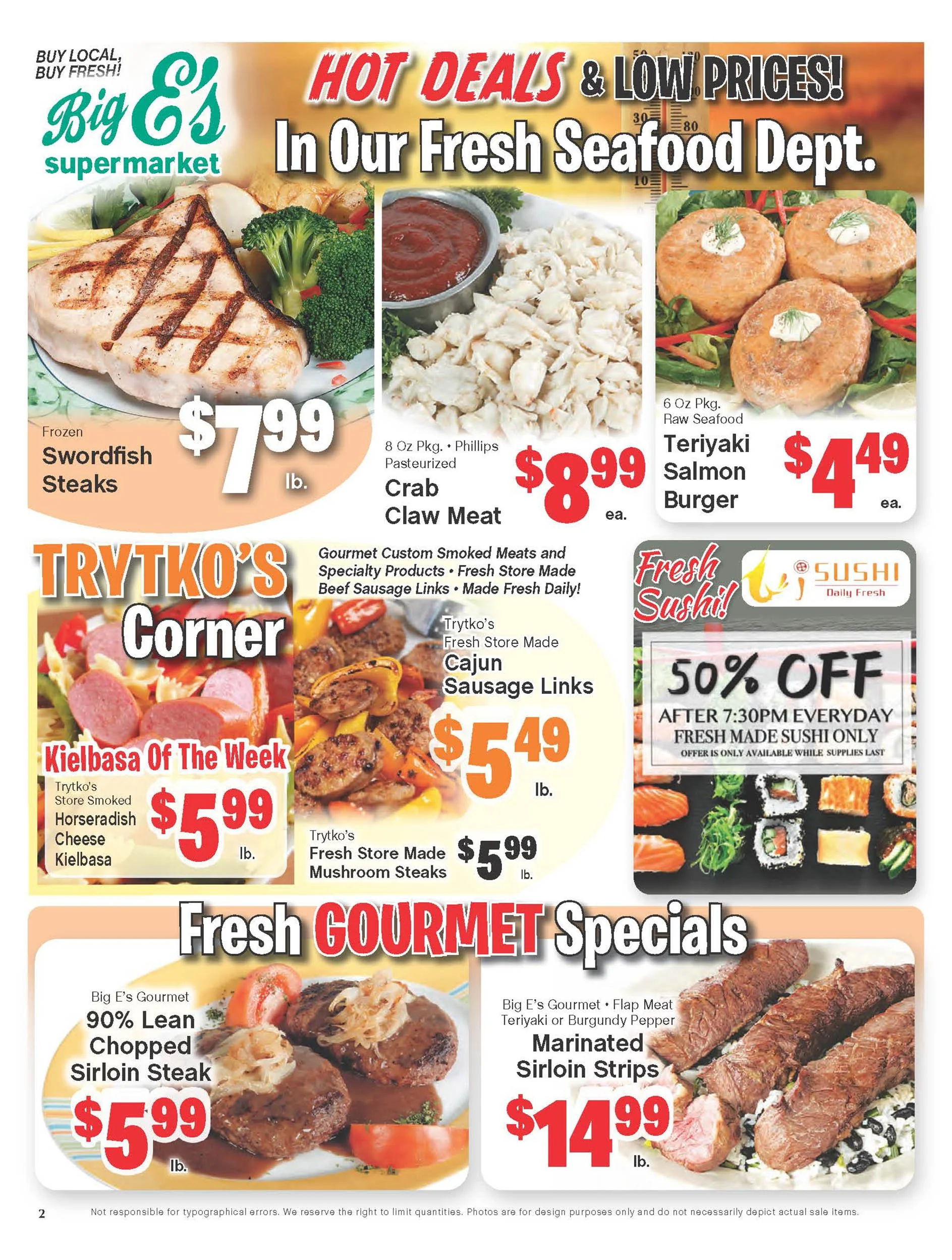 Weekly Ad — Big E's Supermarket