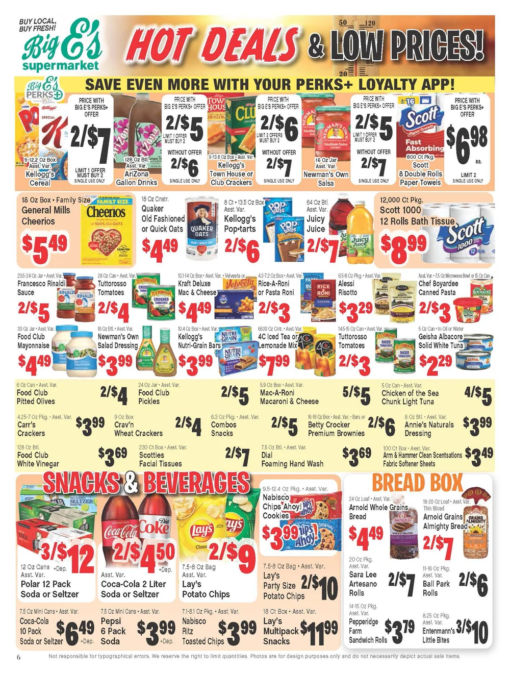 Weekly Ad — Big E's Supermarket