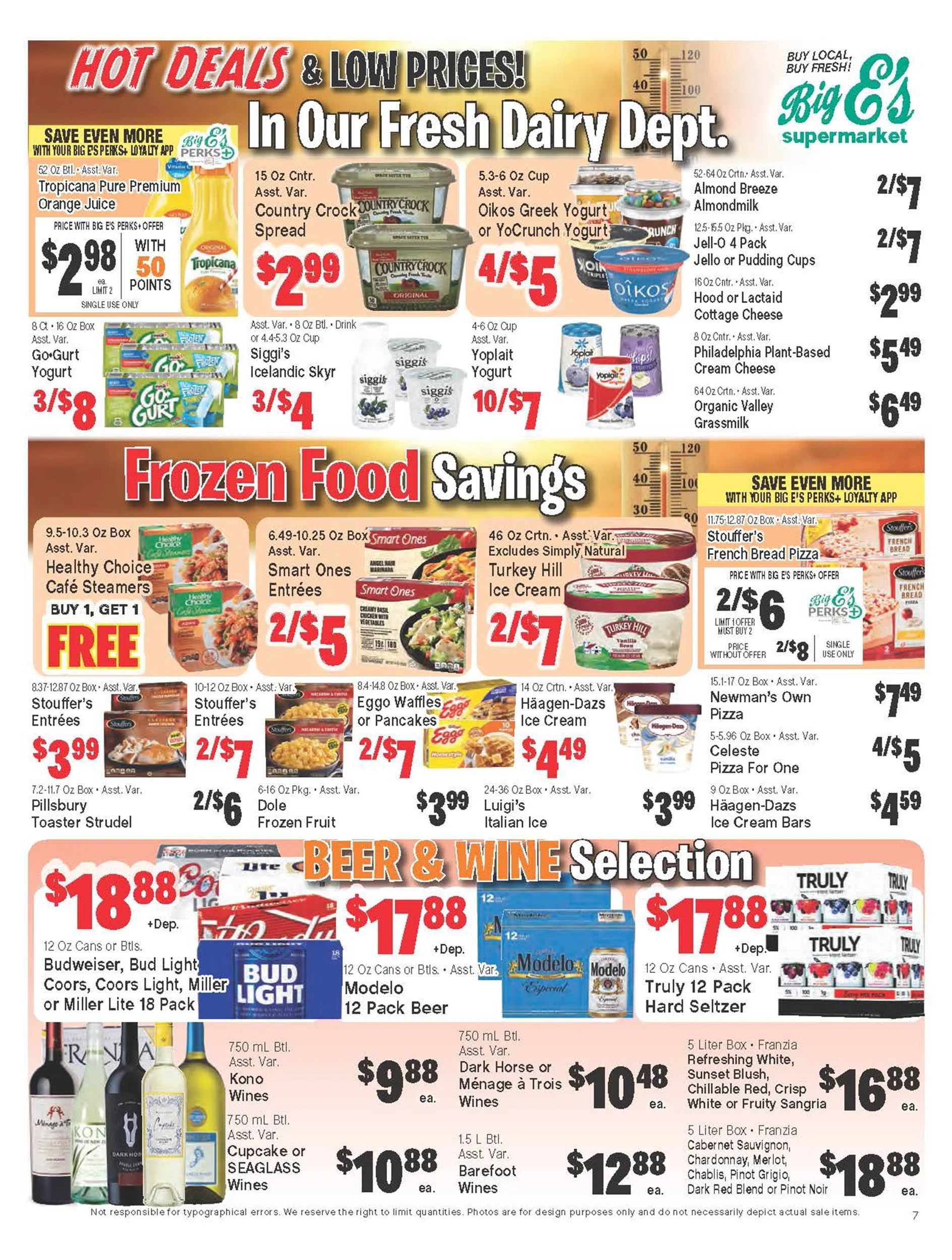 Weekly Ad — Big E's Supermarket