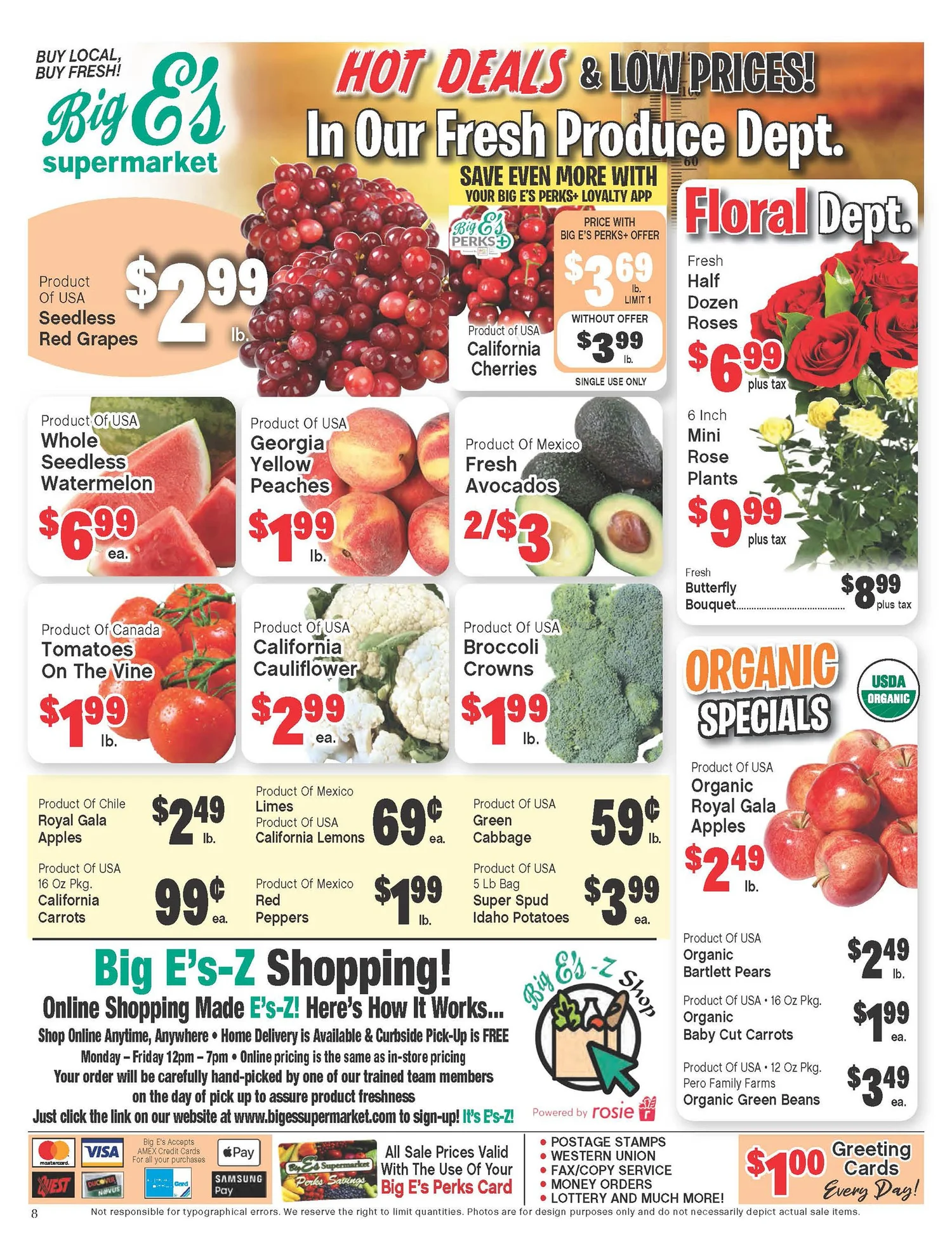 Weekly Ad — Big E's Supermarket