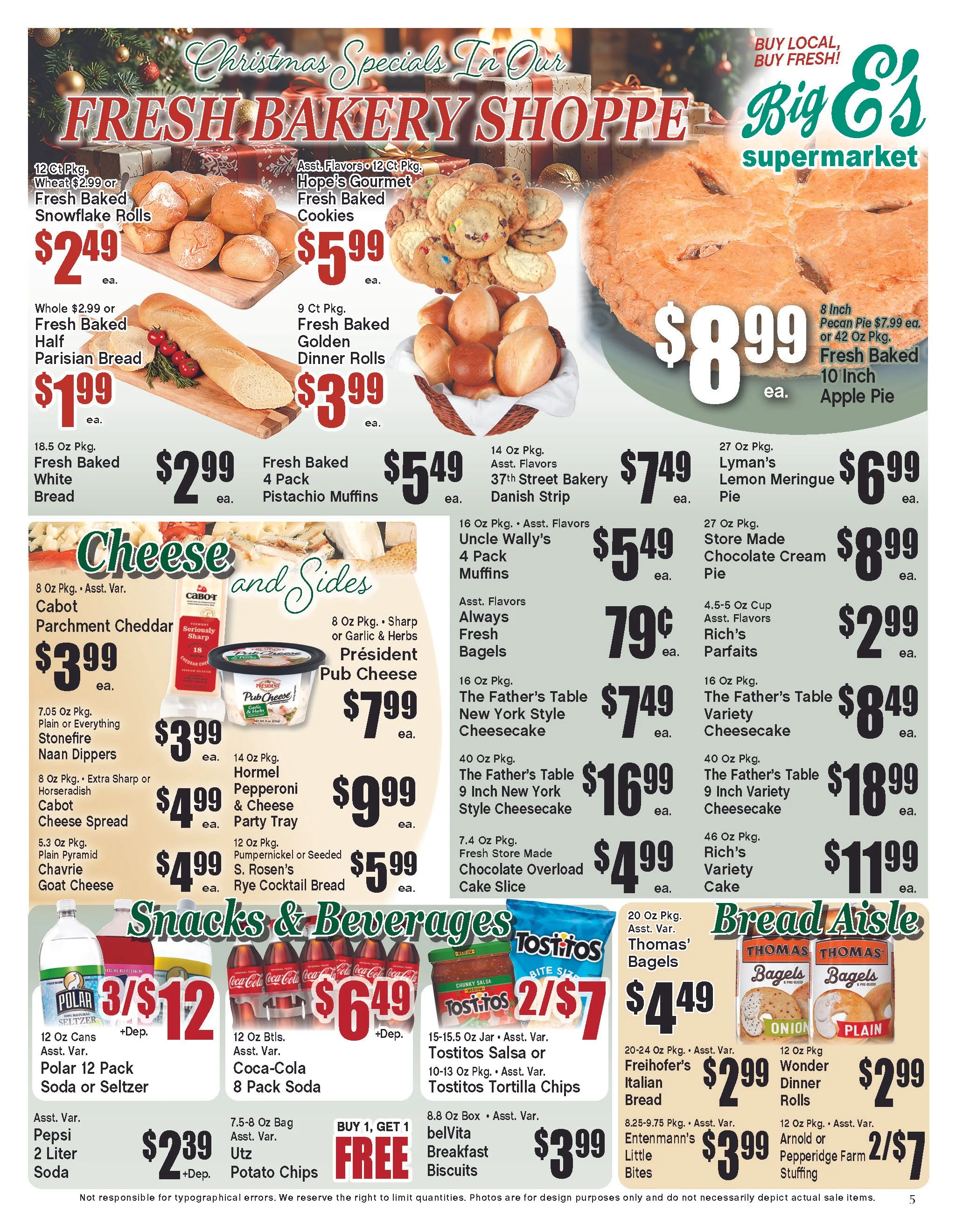 Weekly Ad — Big E's Supermarket