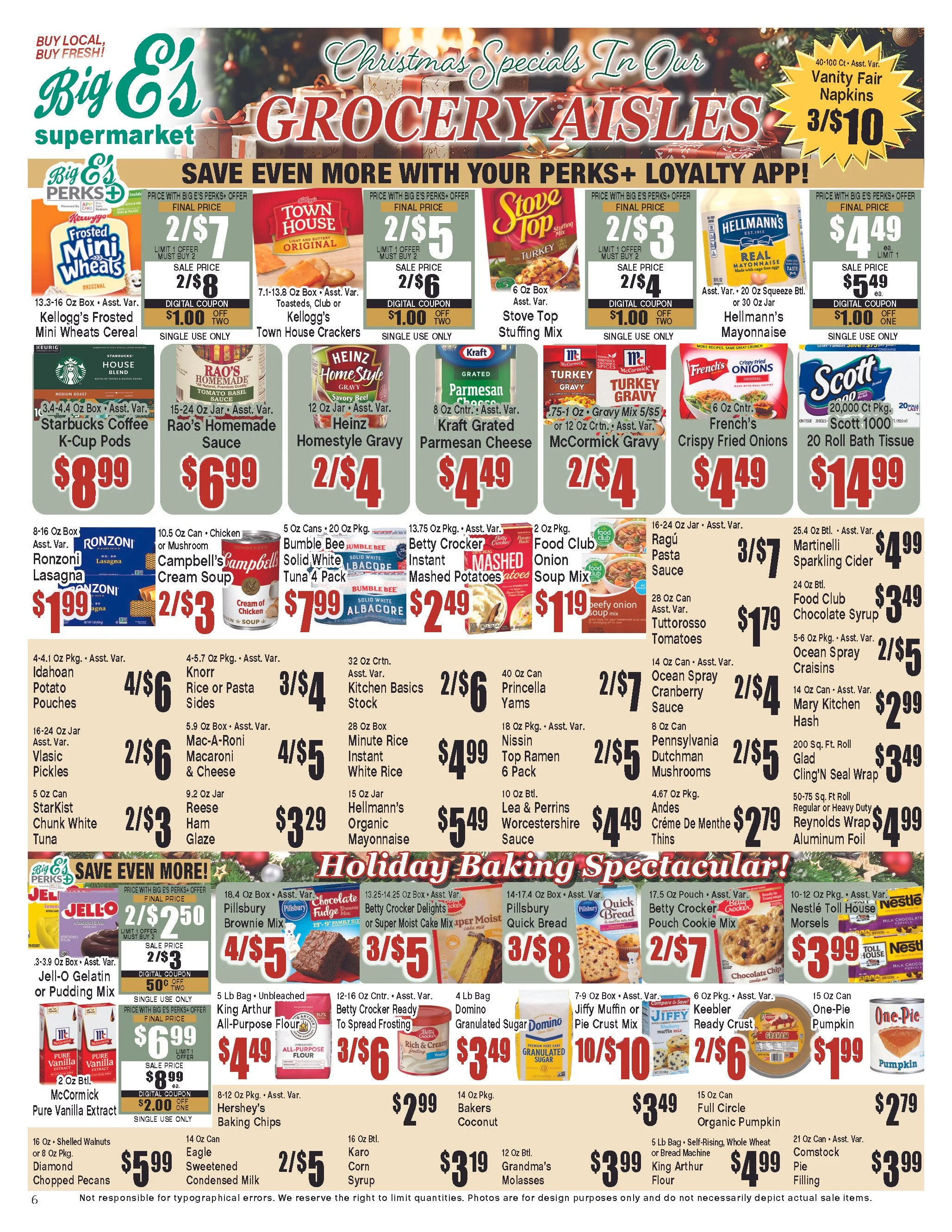 Weekly Ad — Big E's Supermarket