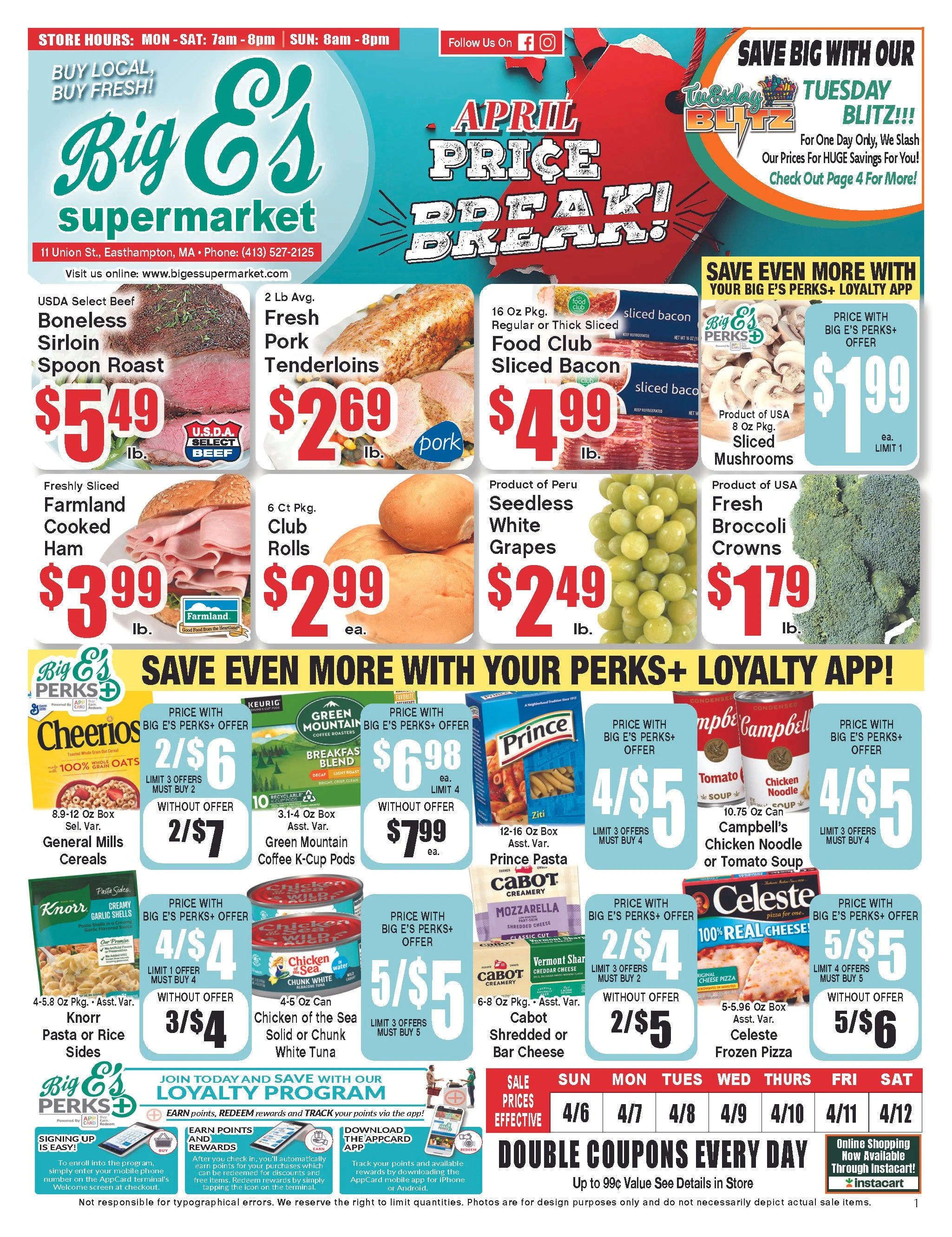 Weekly Ad — Big E's Supermarket