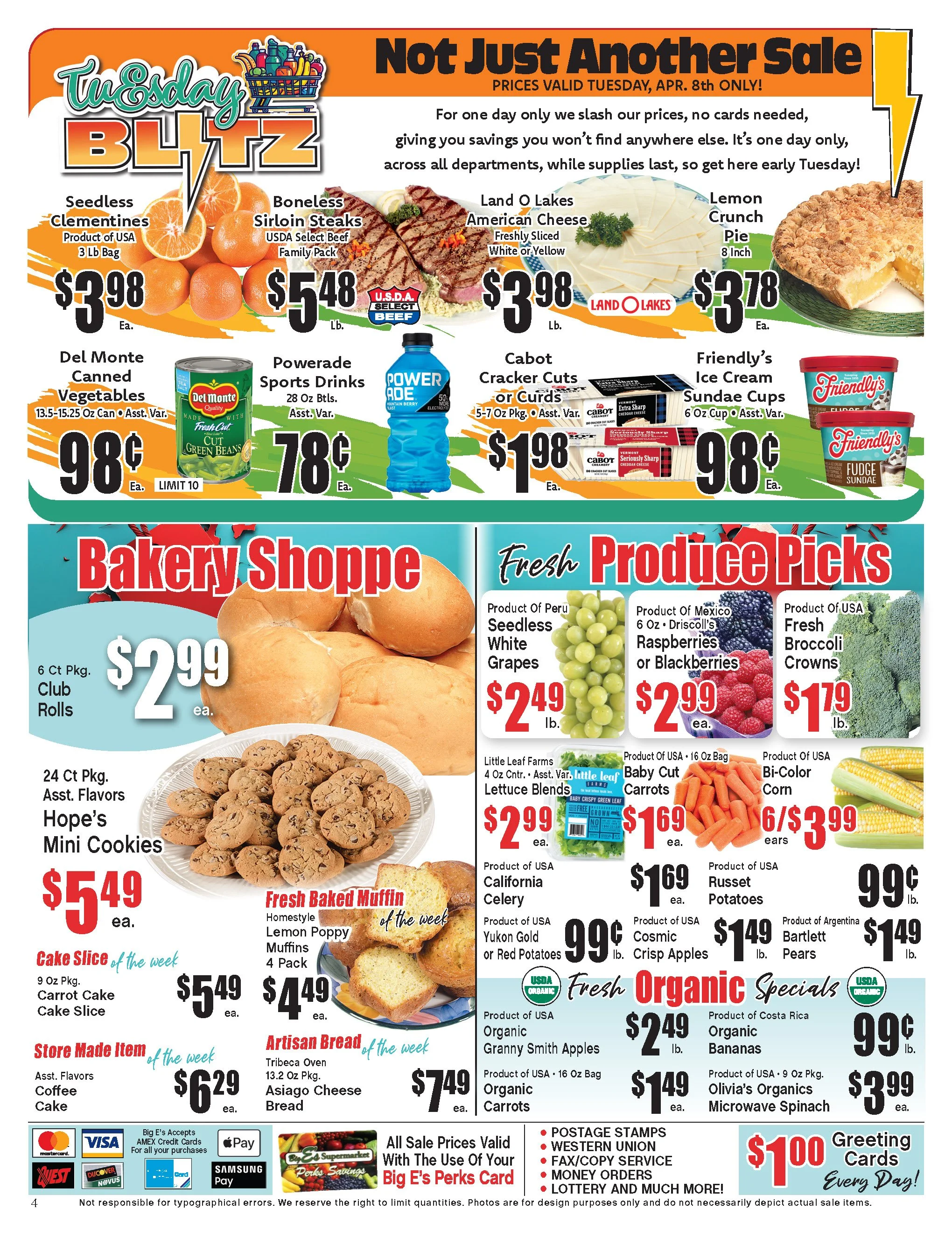 Weekly Ad — Big E's Supermarket