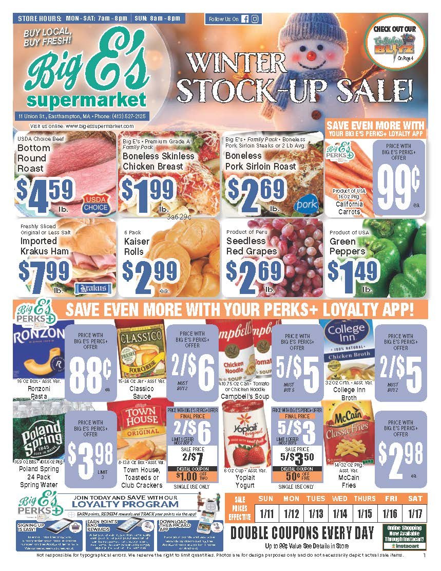 Weekly Ads — Big E's Supermarket