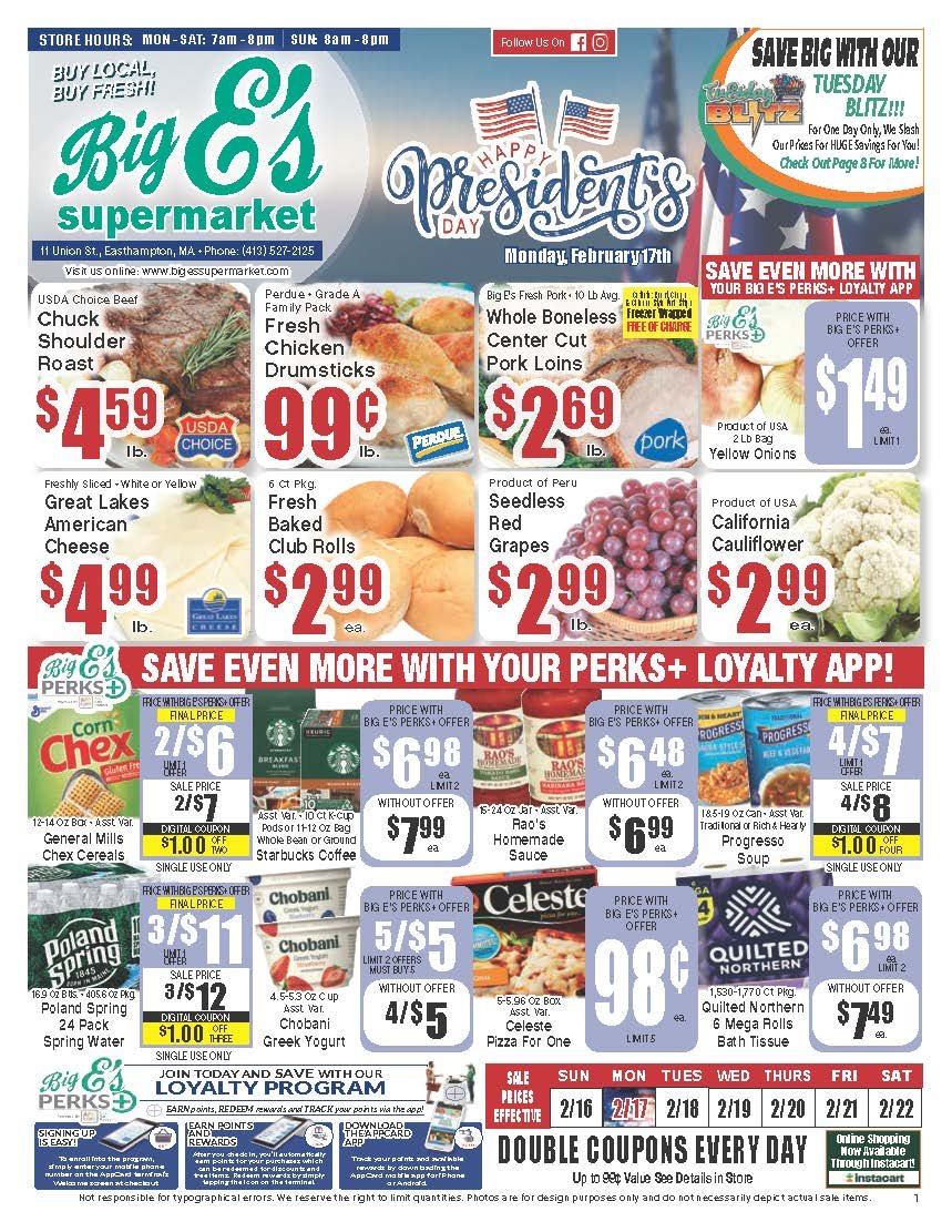 Weekly Ads — Big E's Supermarket