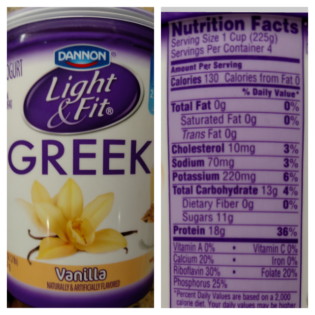 Light And Fit Greek Yogurt Nutrition Facts