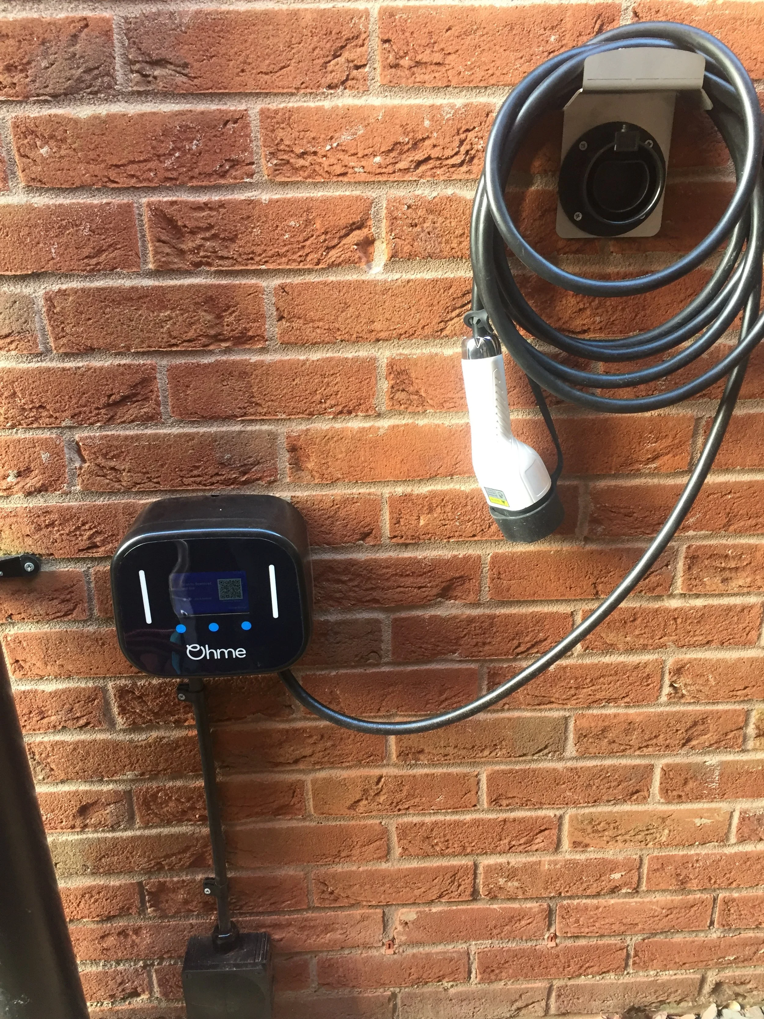 Ohme Home Pro 7kW Tethered EV Charger Installation | Elecology
