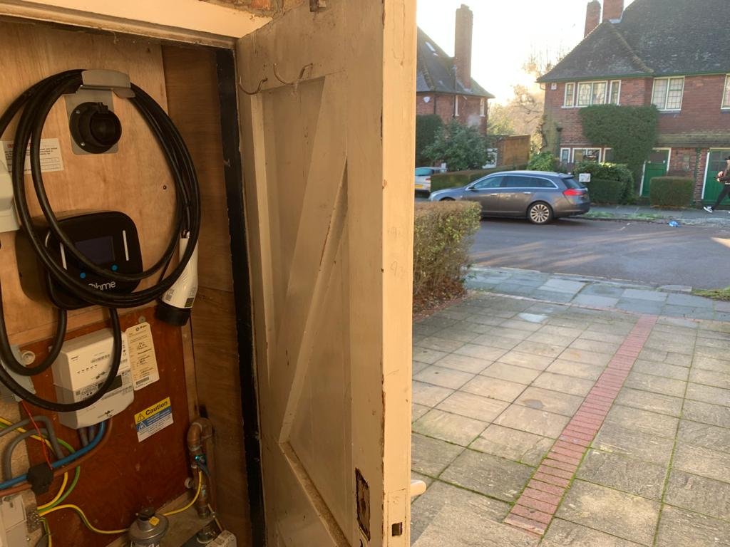 Ohme Home Pro 7kW Tethered EV Charger Installation | Elecology