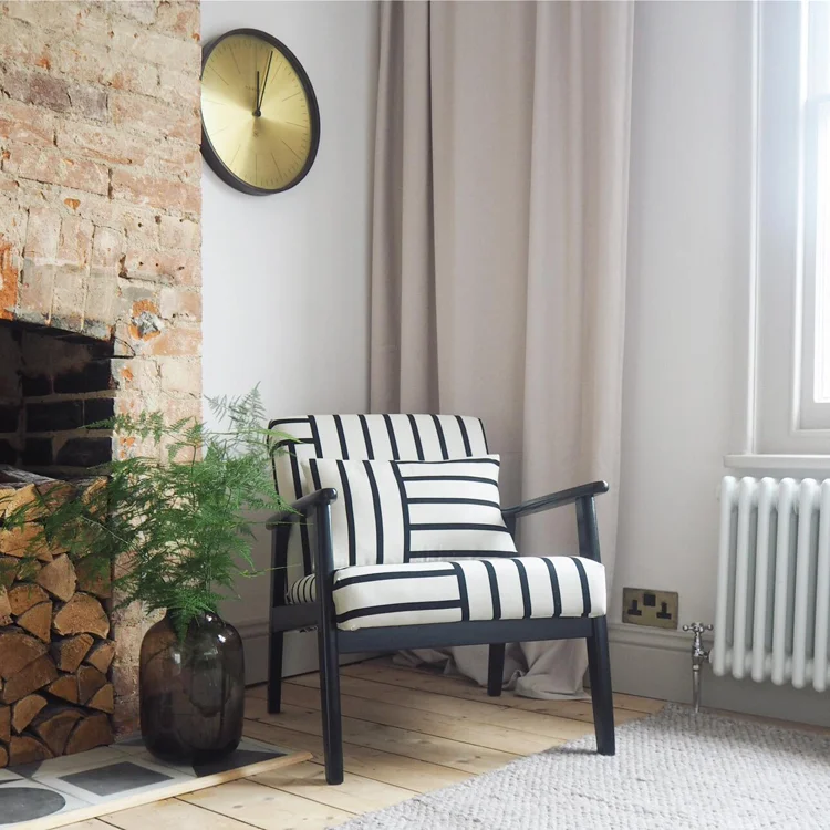 Bedroom makeover - warm neutrals and stripes — luke arthur wells