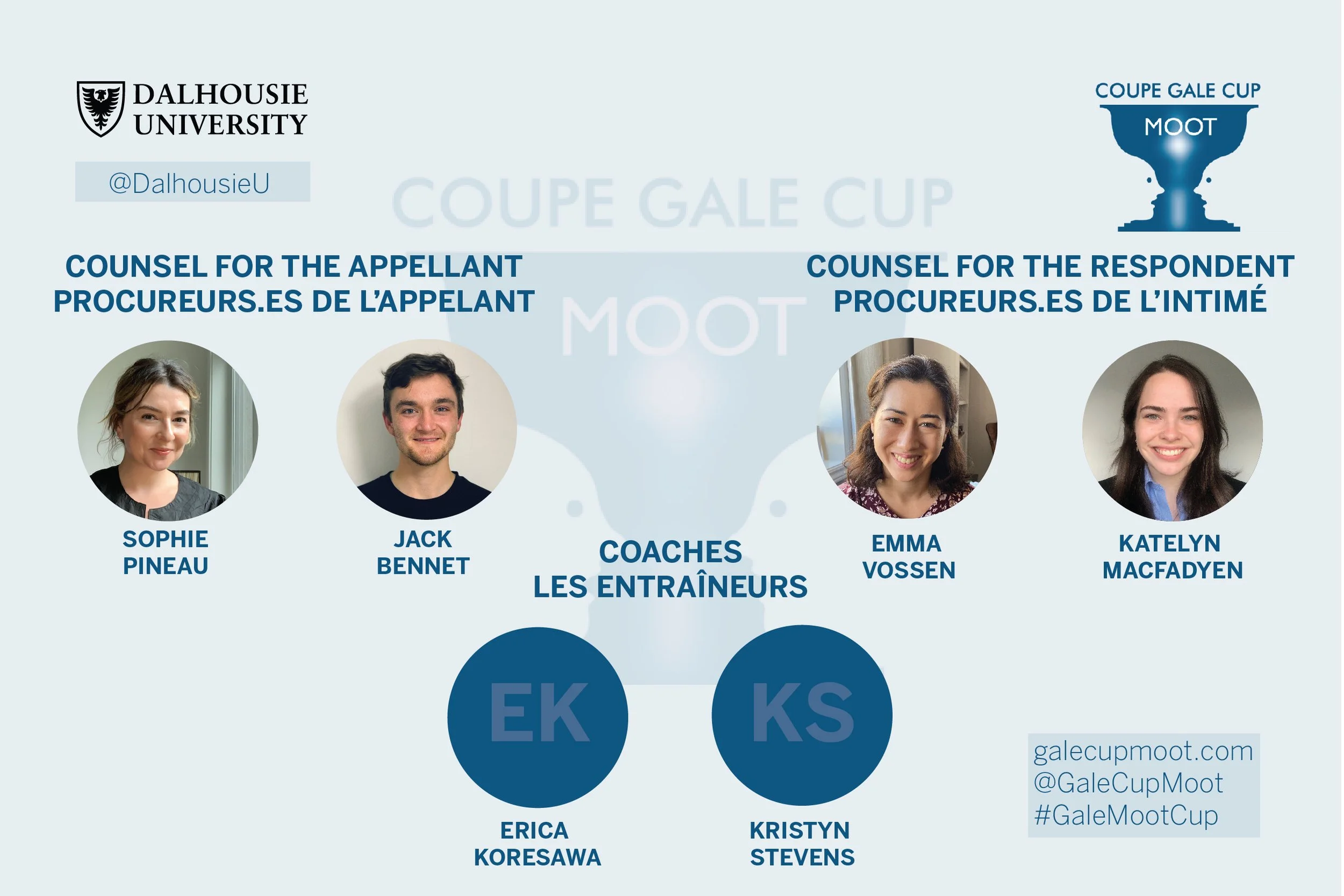 Team Pairings — Gale Cup Moot