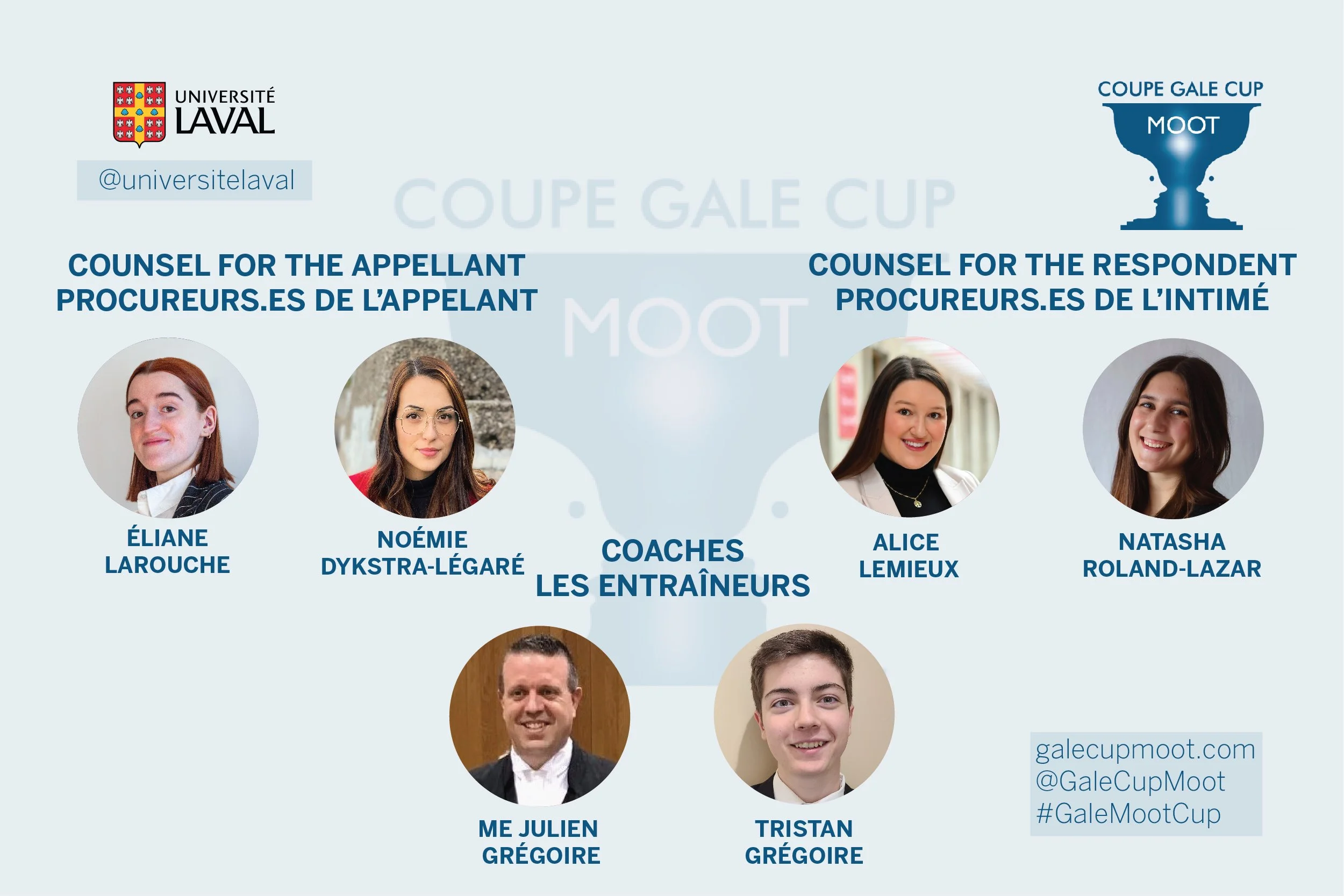 Team Pairings — Gale Cup Moot