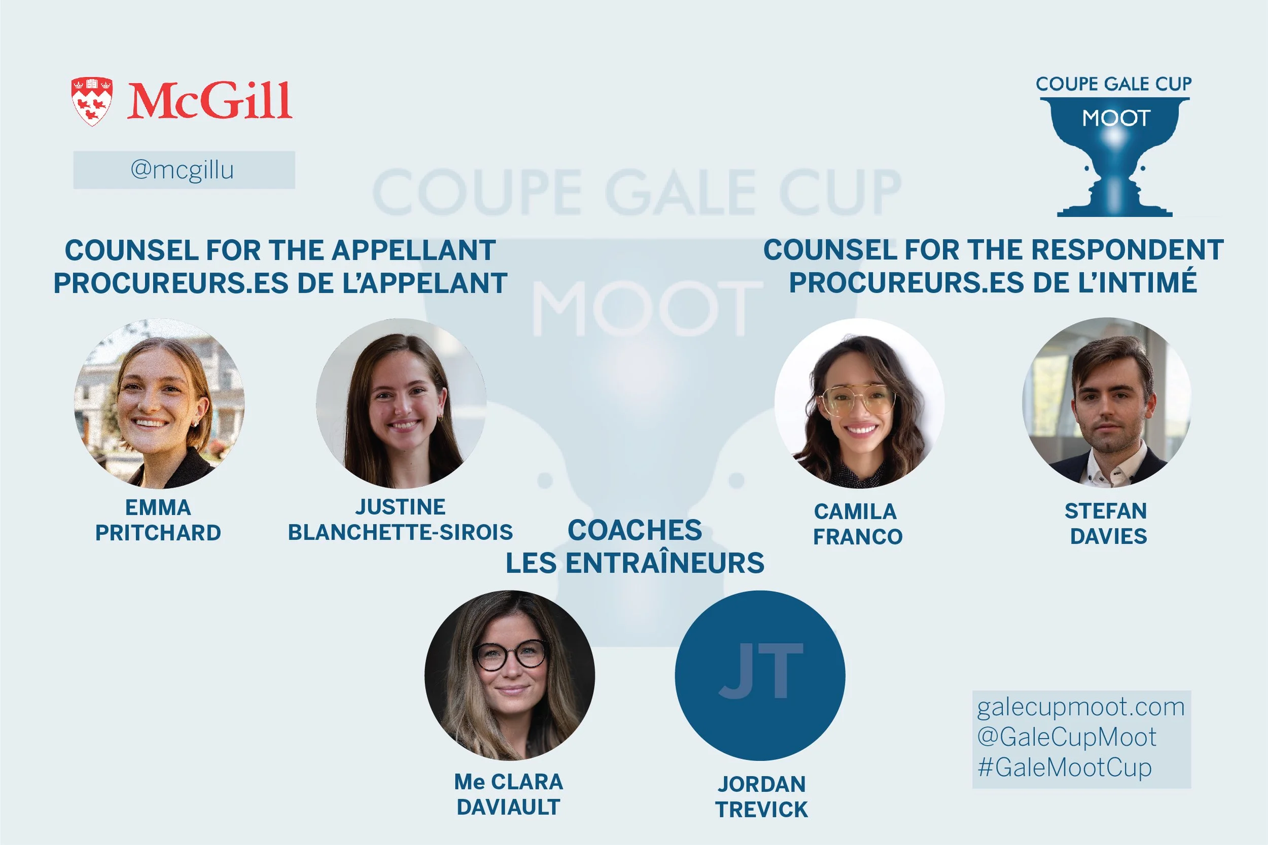 Team Pairings — Gale Cup Moot