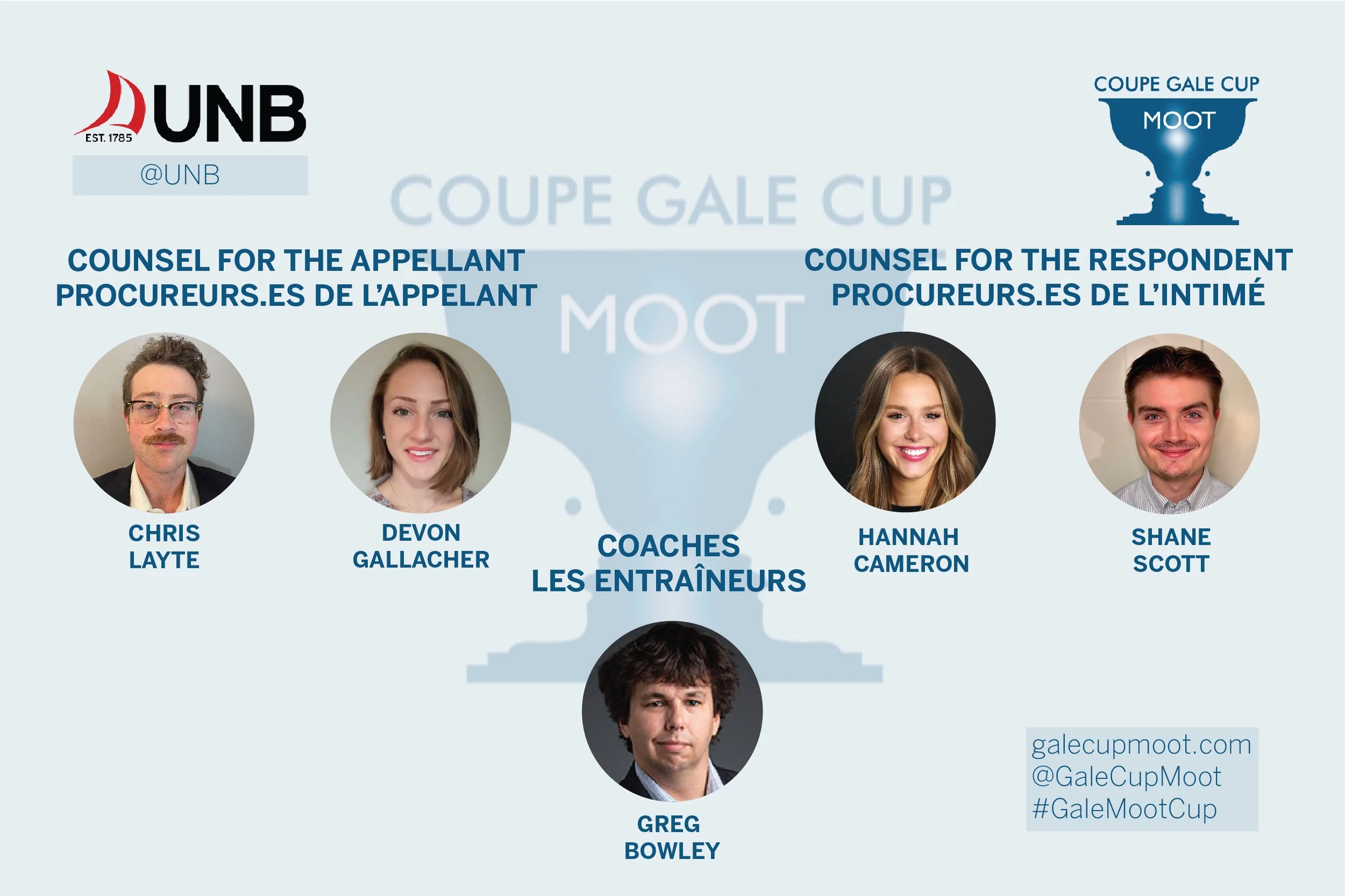 Jumelage Des Équipes — Gale Cup Moot