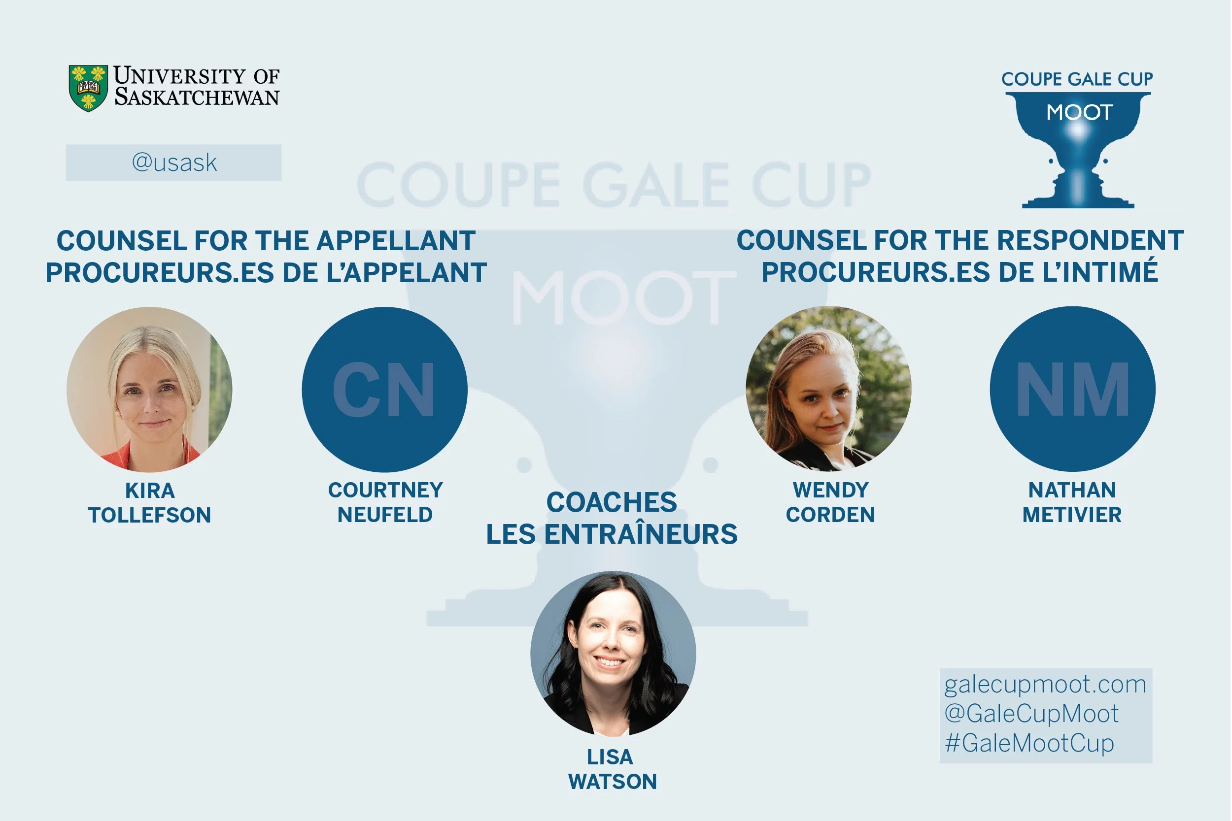 Team Pairings — Gale Cup Moot