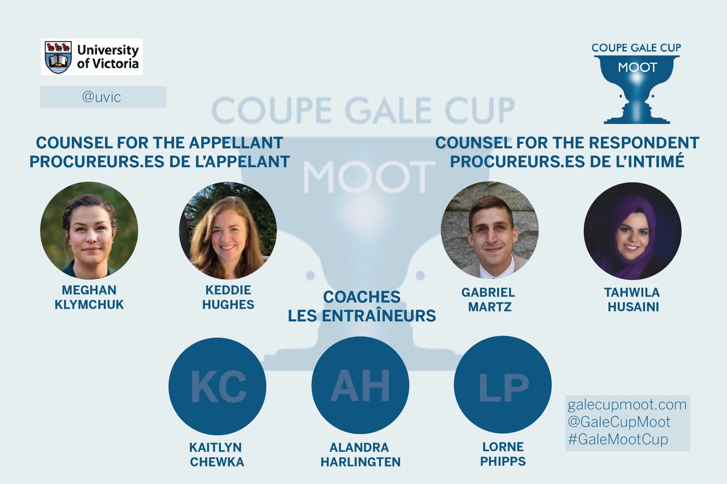 Team Pairings — Gale Cup Moot