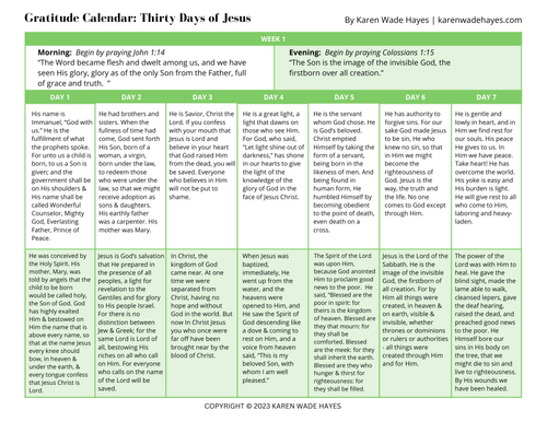 A Prayer Resource — Karen Wade Hayes