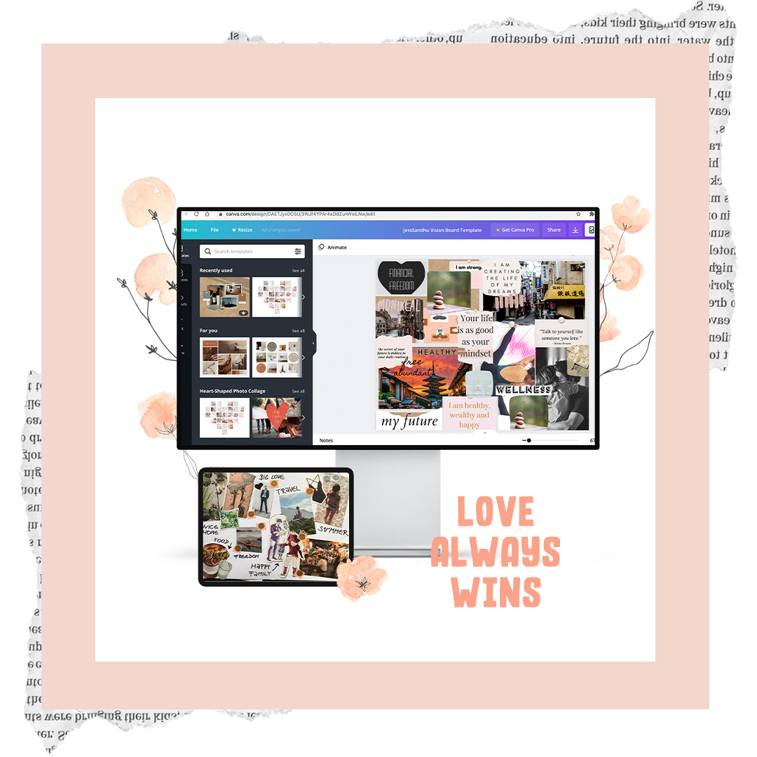 Creating Your Own Vision Board in Canva — Jessica Sandhu