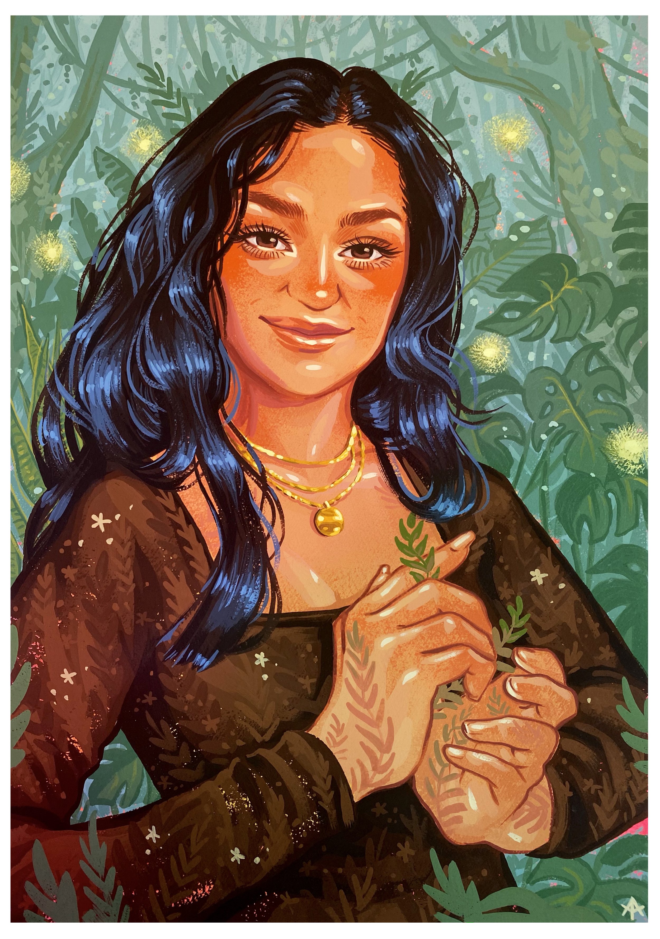 Commissioned Works — Amina Illustration