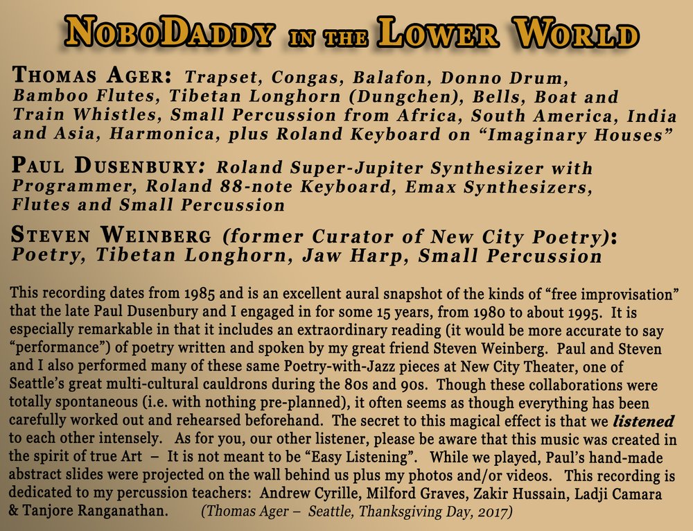 NoboDaddy in the Lower World — the Thomas Ager Portfolio