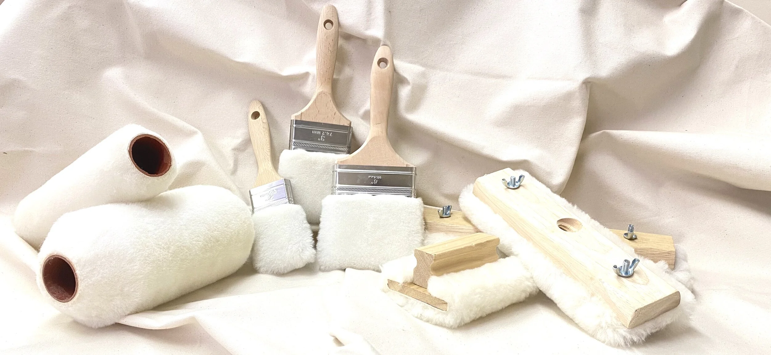 LAMBSKIN PAINT ROLLERS - BRUSHES & FLOOR APPLCIATORS - TRULAMB