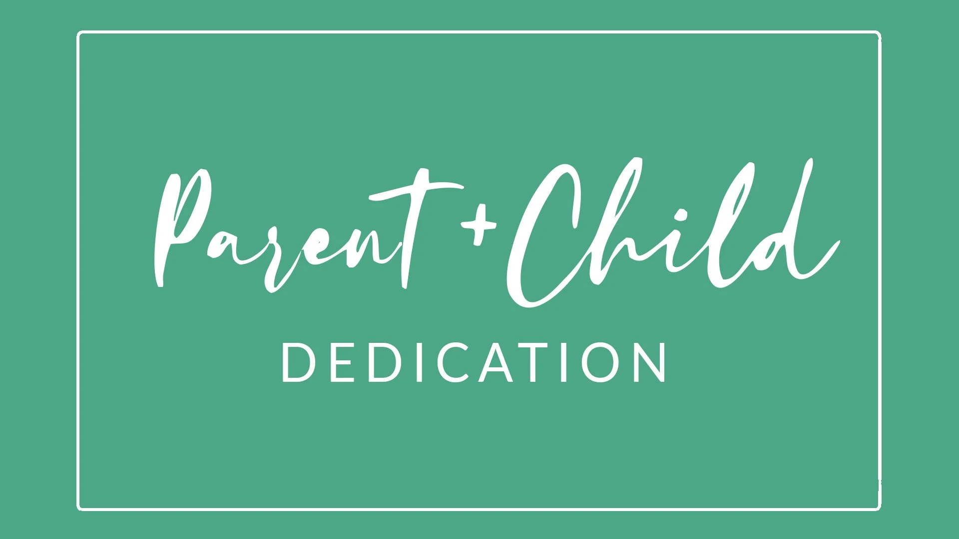 Baby Dedication Logo