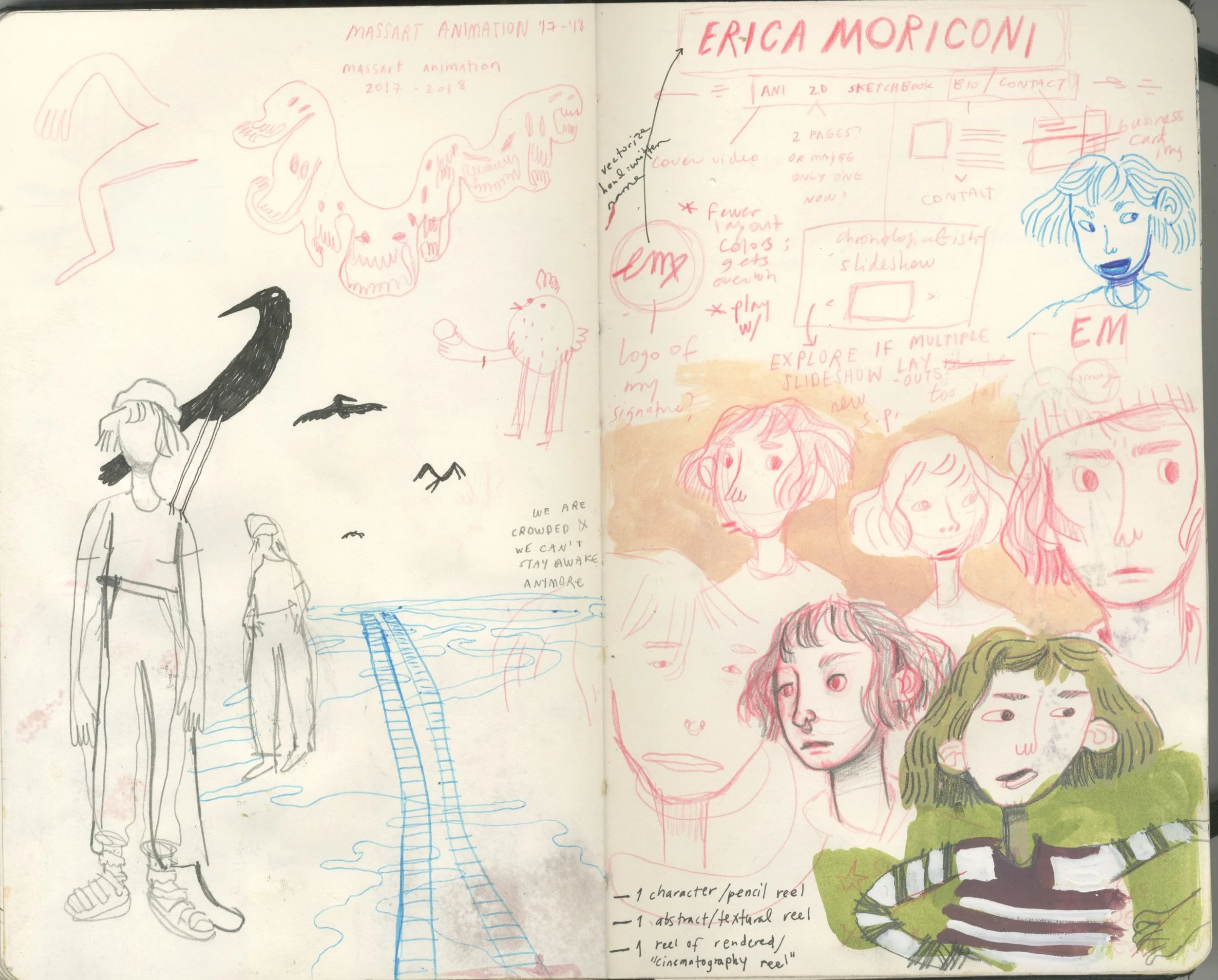 SKETCHBOOKS — ERICA MORICONI