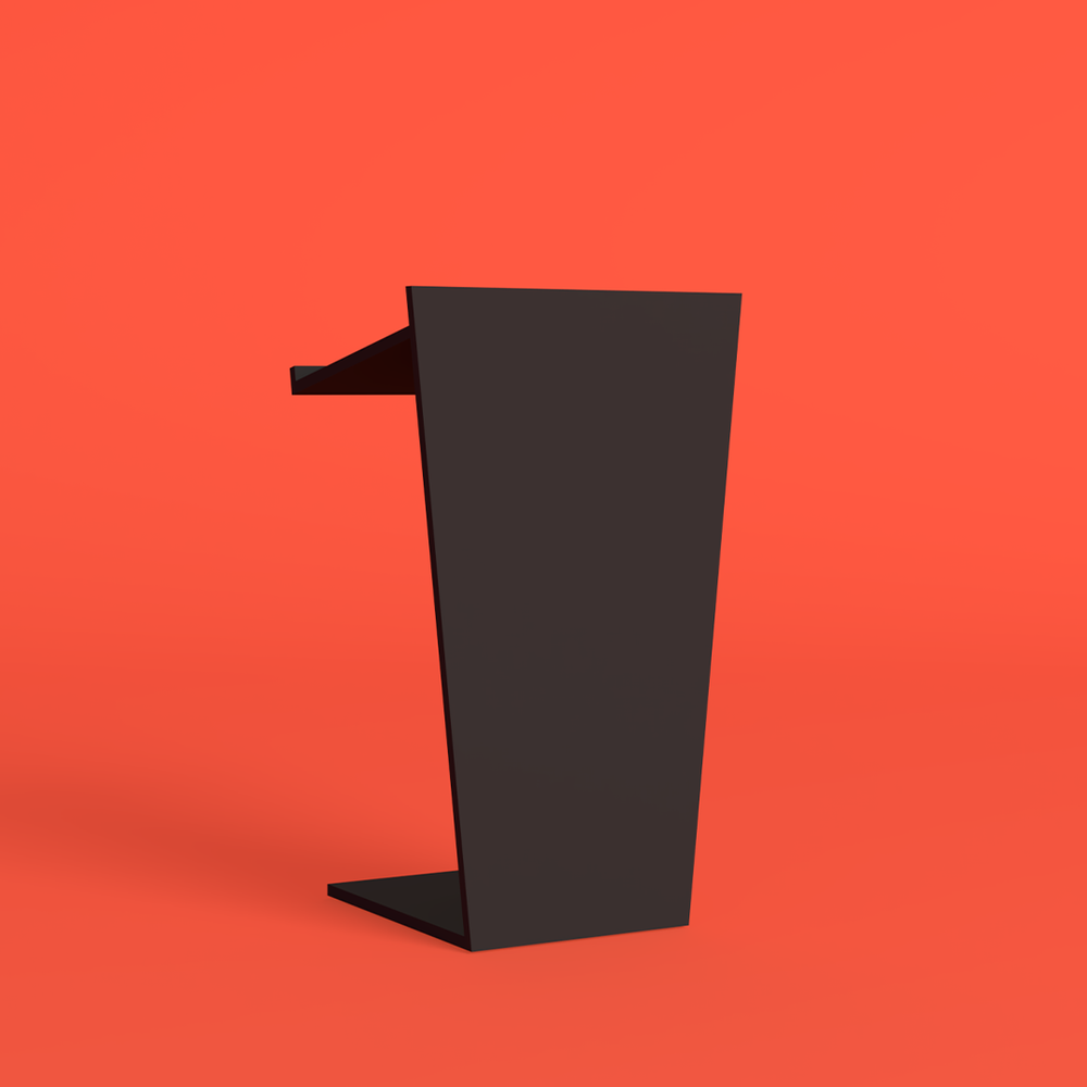 BLACK KEYNOTE LECTERN - Rent Now for Your Next Event — Think Design ...