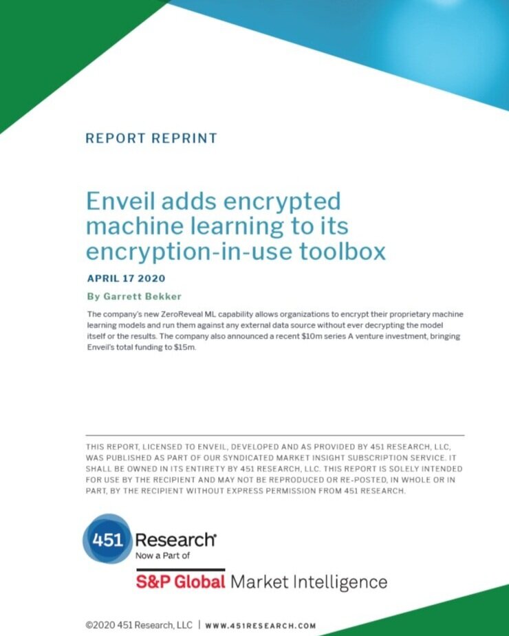 451 Research Impact Report 2020 | Enveil | Encrypted Veil
