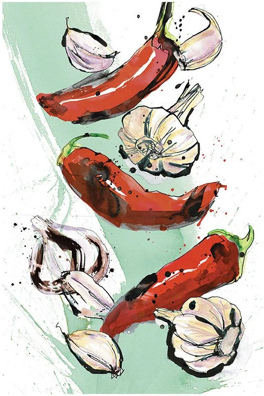 L’Oasi restaurant — Eva Kelly Illustration