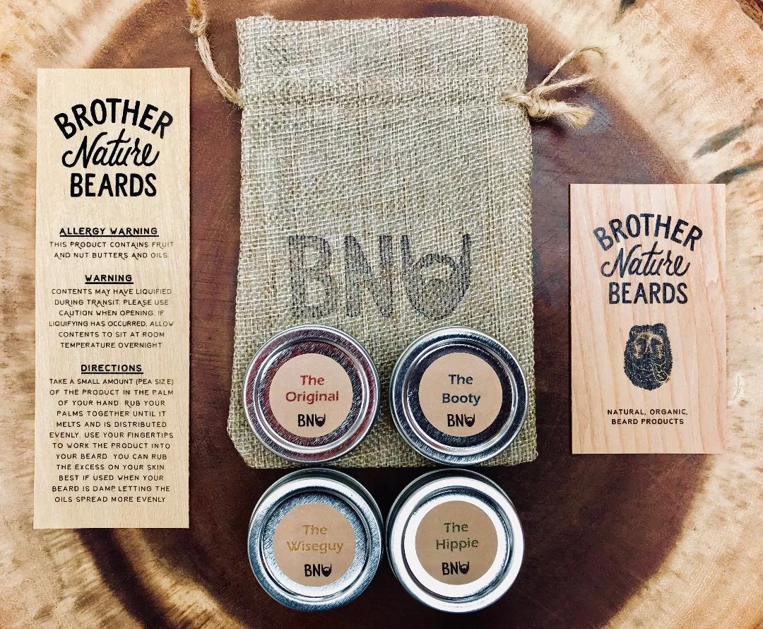 Beard Balm Flight of Samples (Pick 4) — Brother Nature Beards