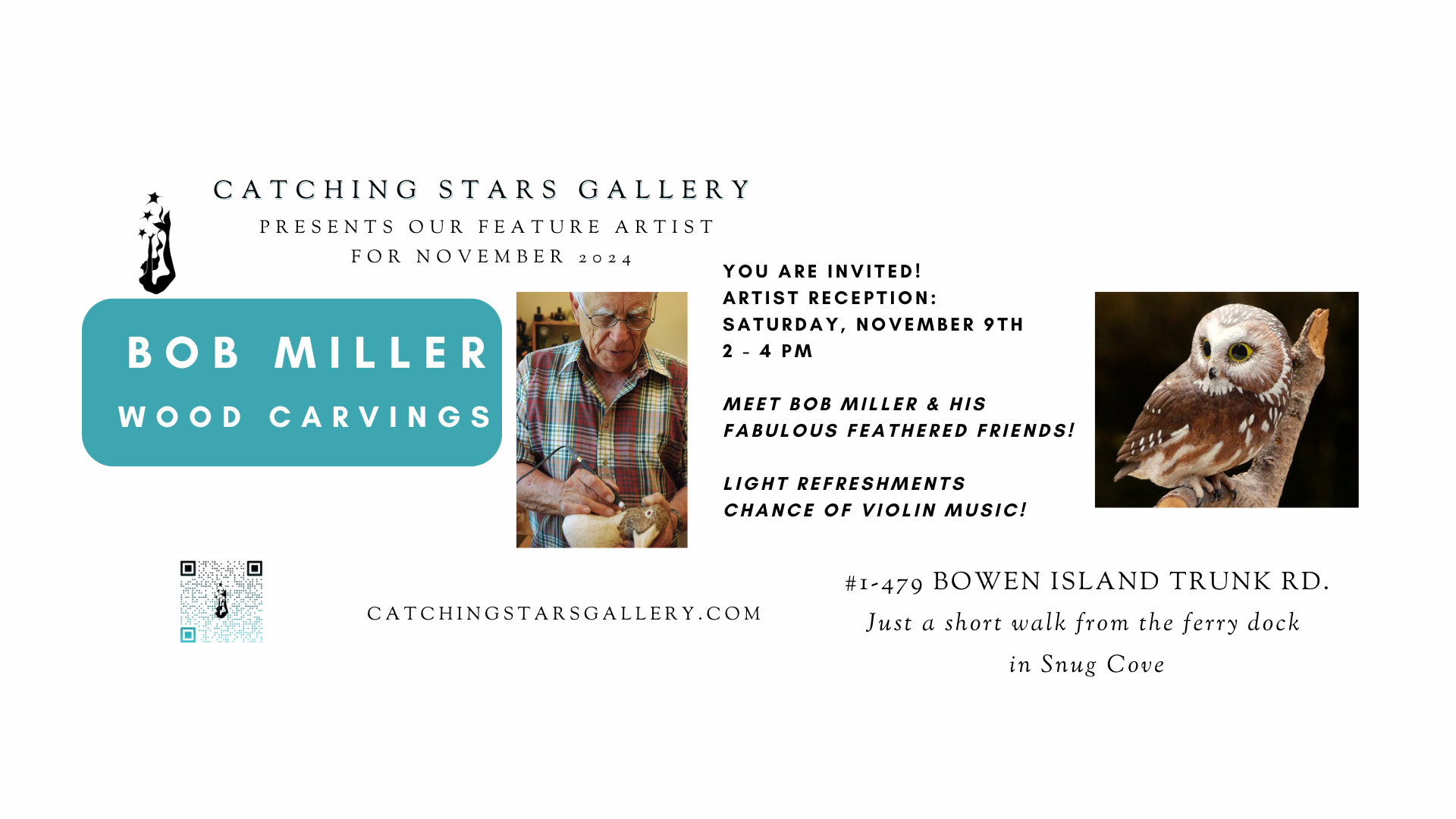 November Feature Artist - Bob Miller (Bob the Carver) | Catching Stars ...